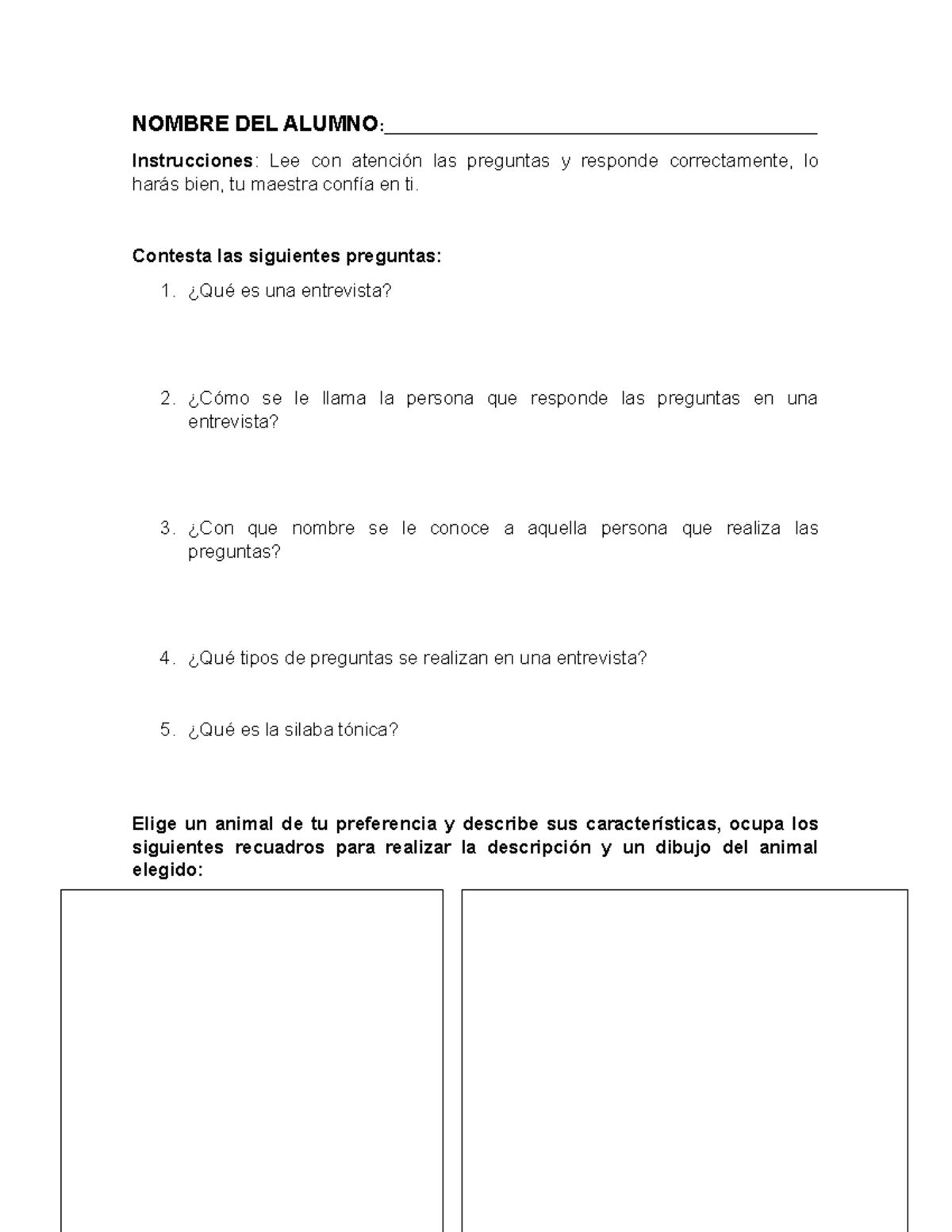 Examen DE Repaso - NOMBRE DEL ALUMNO