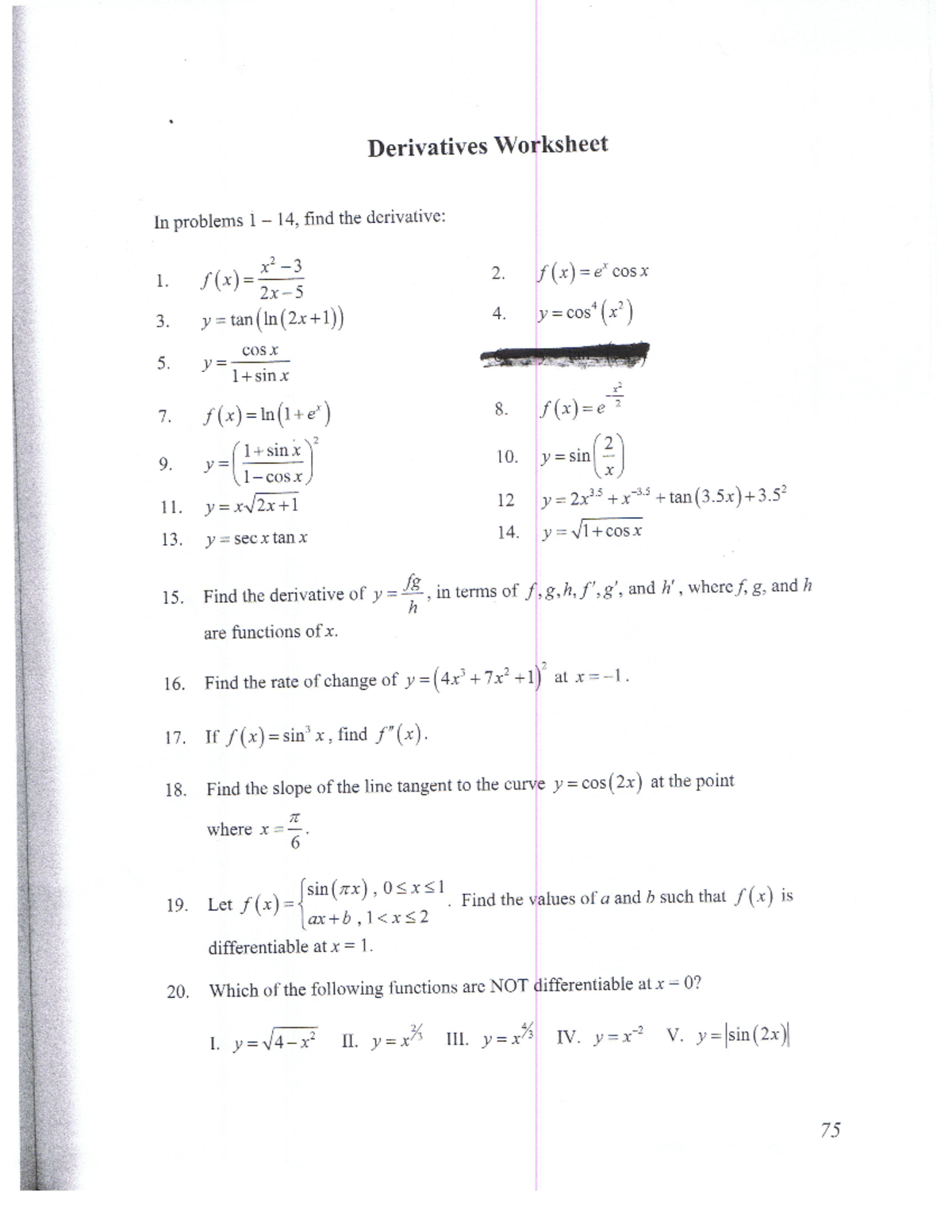Derivatives extra practice - CAC 100 - Studocu