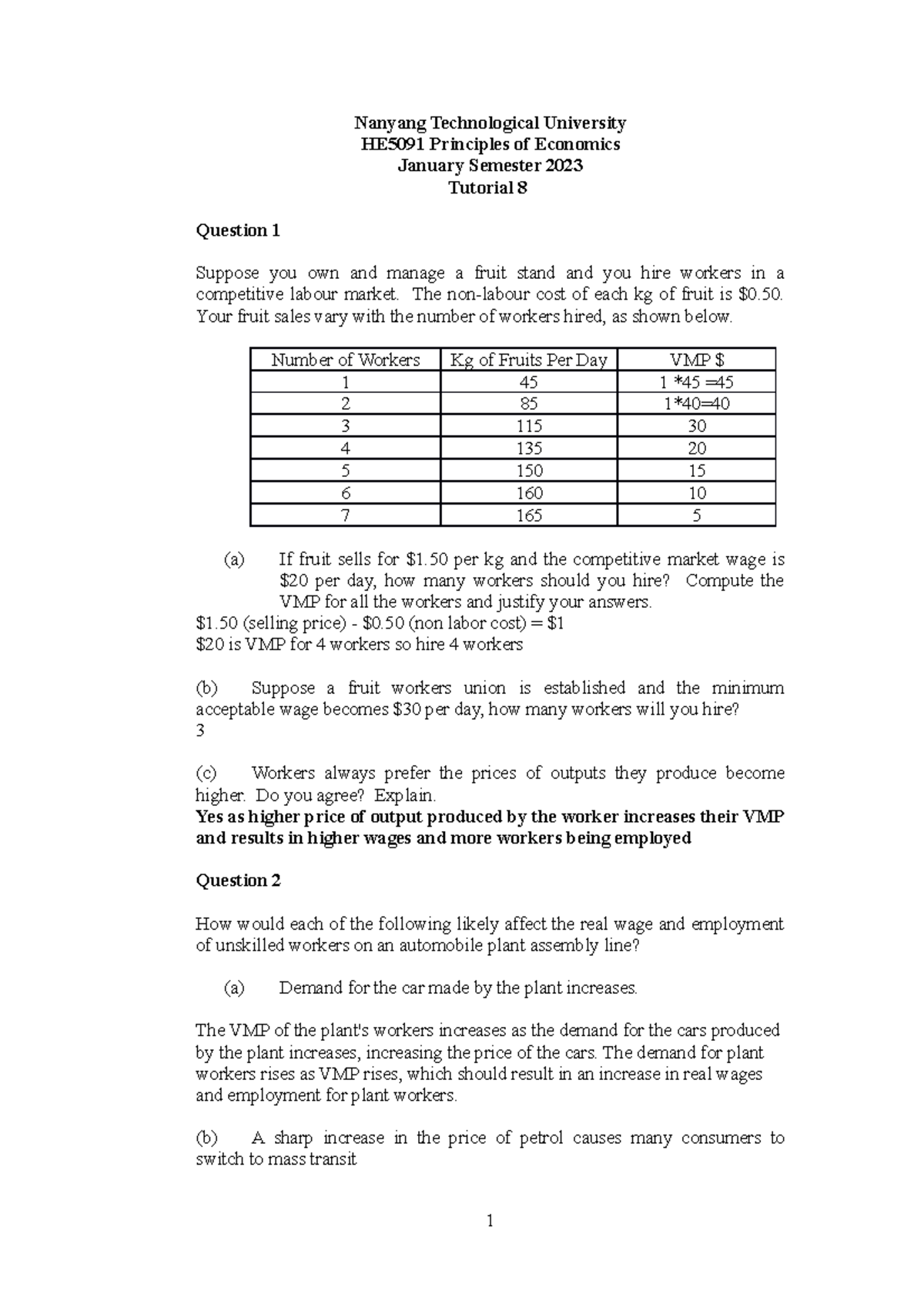 HE5091 Jan 2023 Tutorial 8.Student Version - Nanyang Technological ...