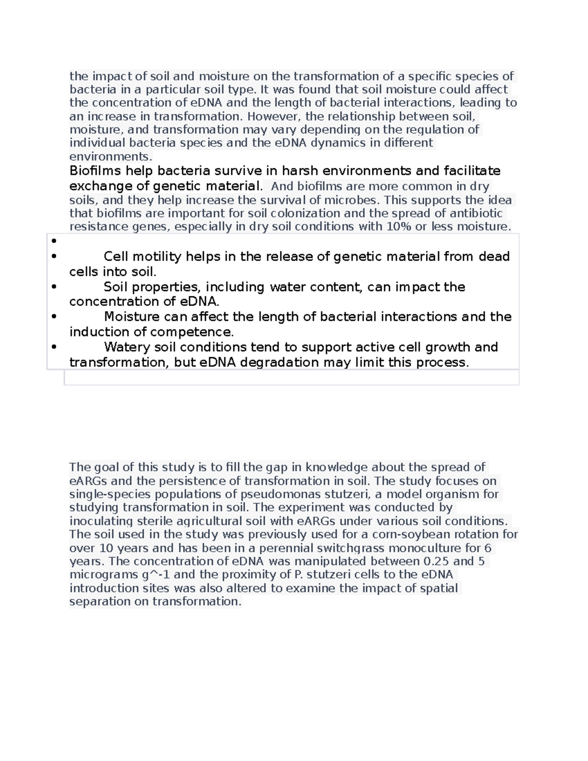 Bacteria and ARGs - Presentation script of the article titled "Dead but ...