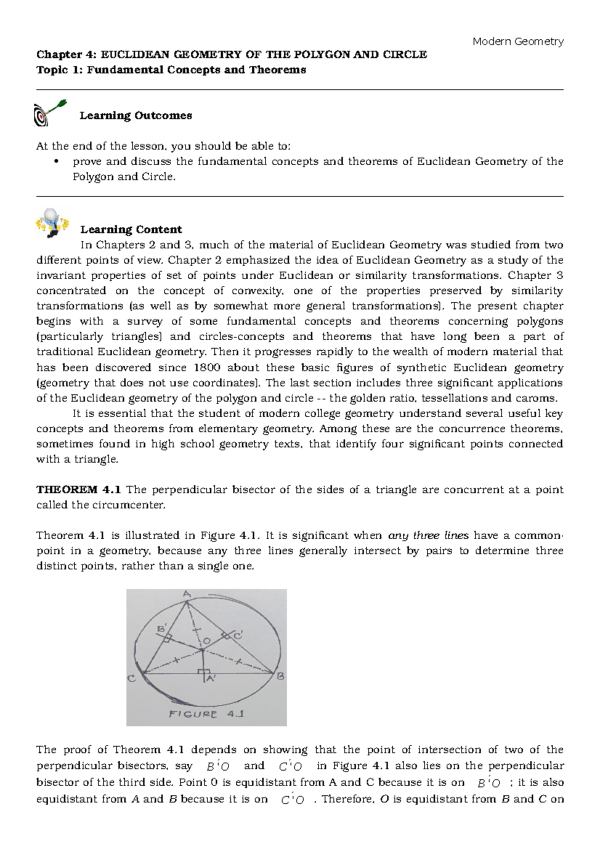 Chapter 4 Topic 1 Module - Chapter 4: EUCLIDEAN GEOMETRY OF THE POLYGON ...