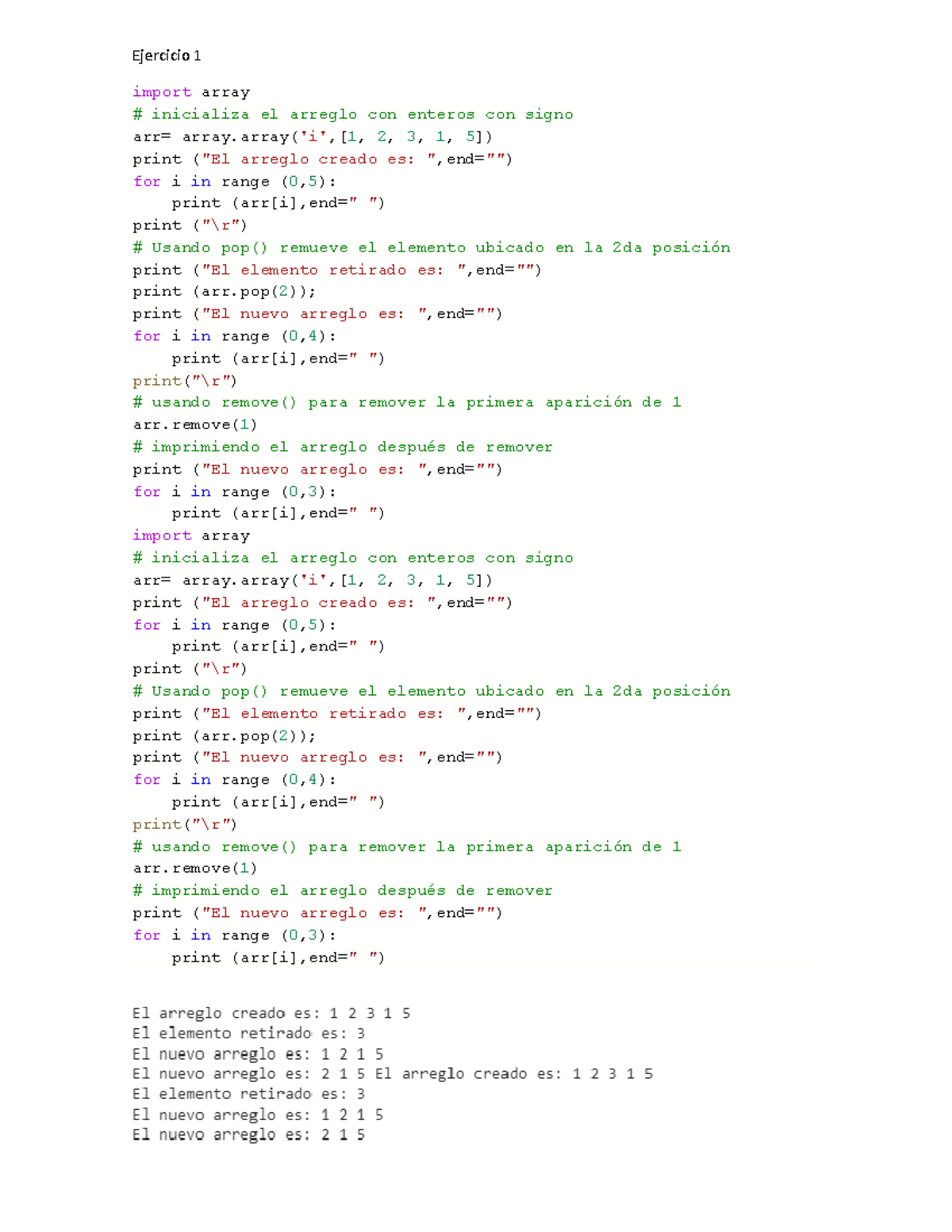 Ejercicios - dcfevf - import array inicializa el arreglo con enteros ...