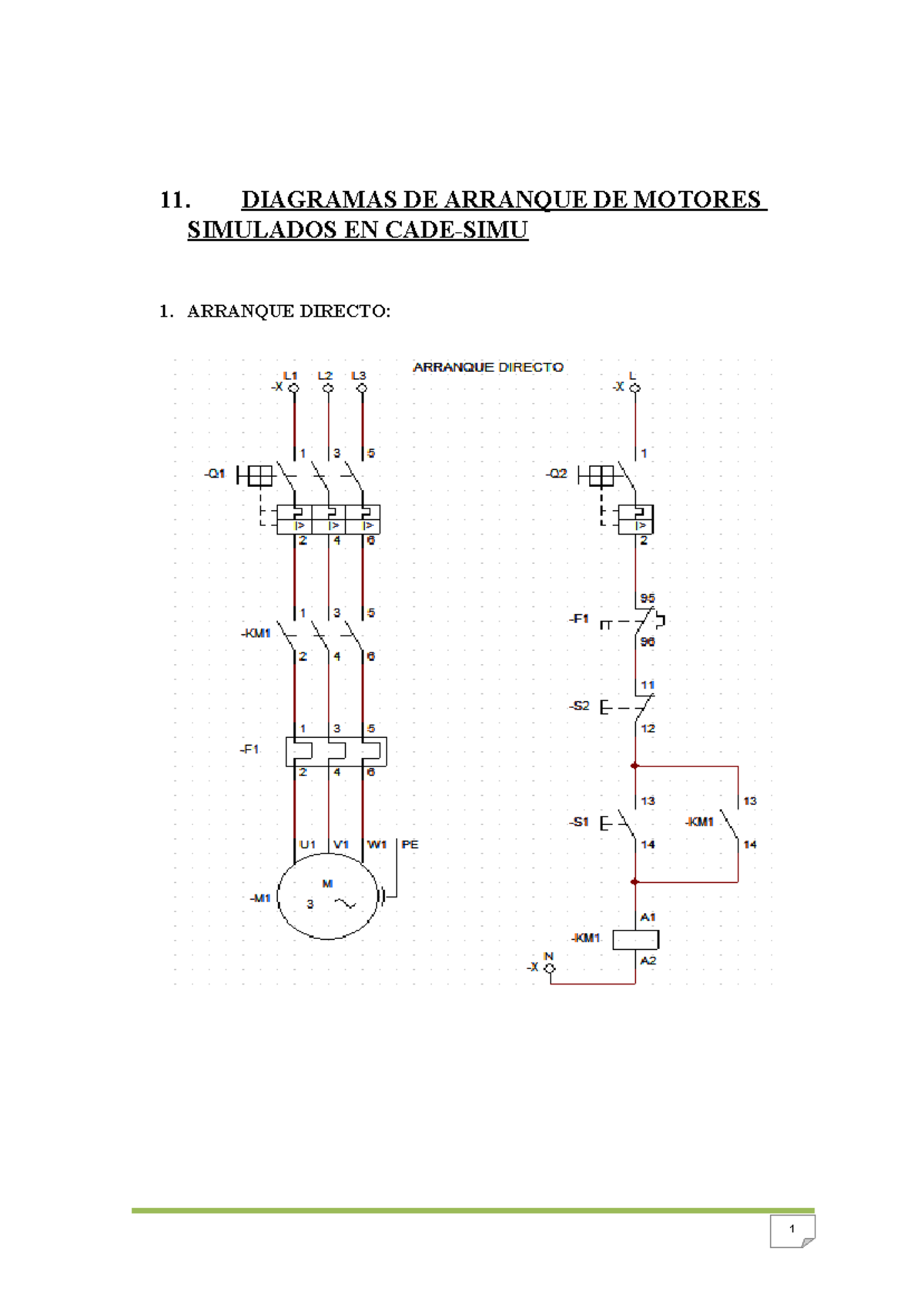 Control de Motores Diagrama de Fuerza y Control - Diseño en resposteria ...