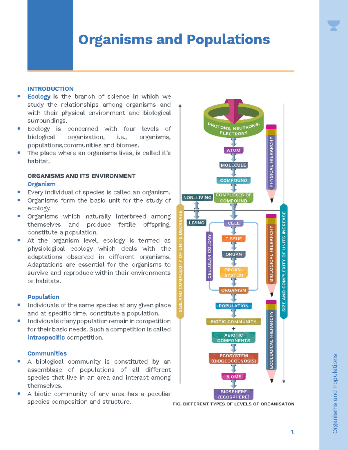 Organisms-and-Populations - Organisms and Populations INTRODUCTION y ...