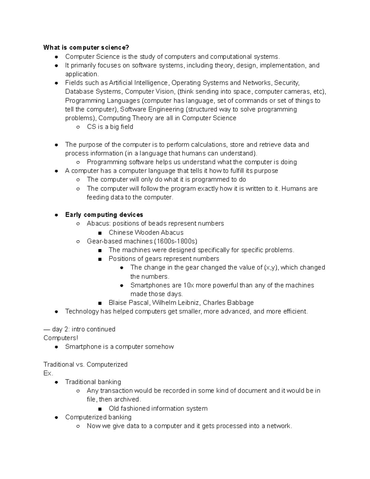 Quiz 2 Study Guide - Binary numbers - What is computer science ...
