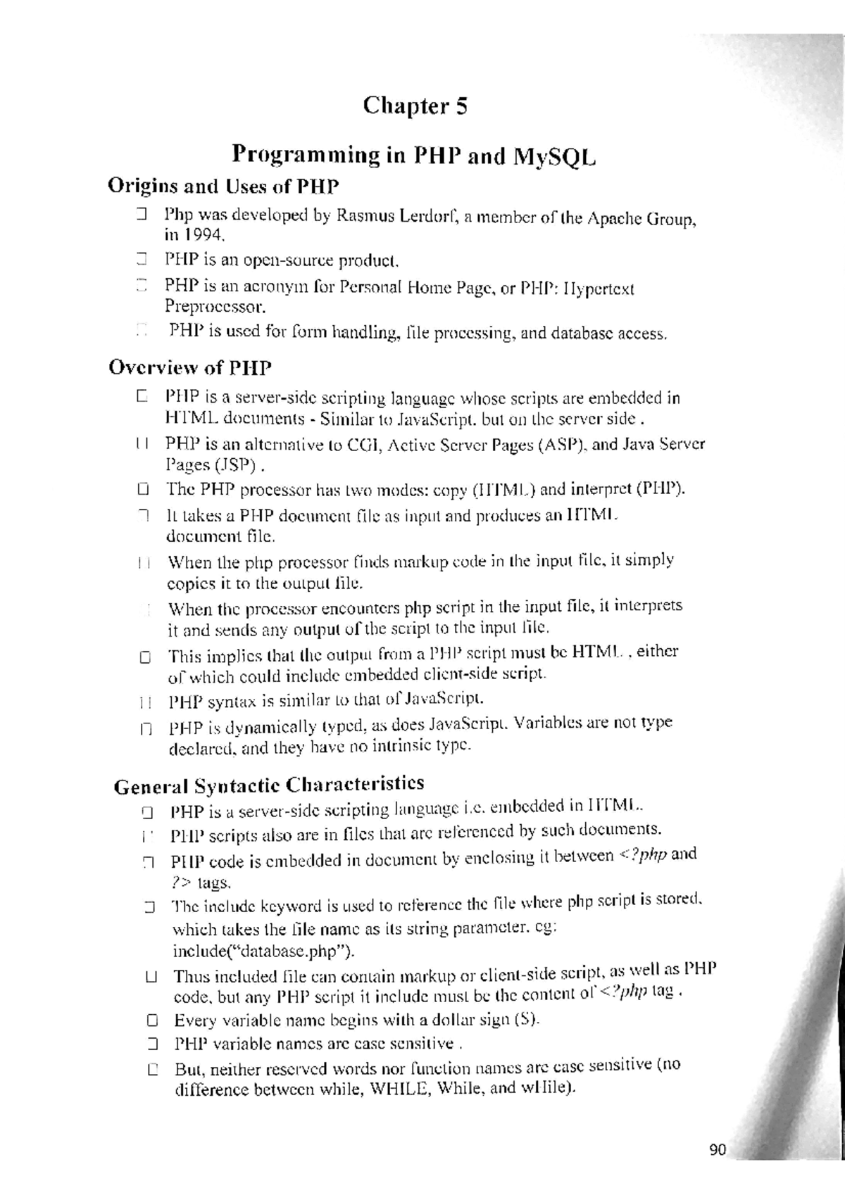 Php - php note - Web technology - Studocu