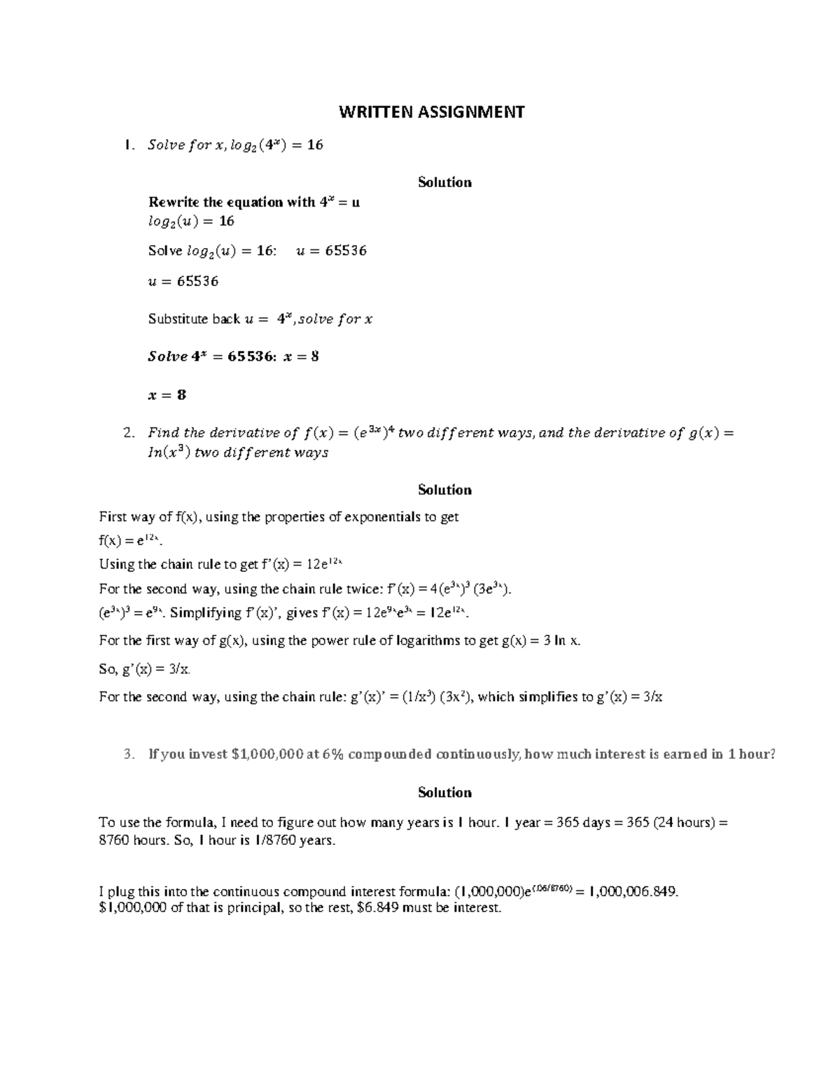 Written Assignment 4 - Questions - WRITTEN ASSIGNMENT 1. ,ݔ ݎ݋݂ ݁ݒ𦐀݋𡠀݃ ...