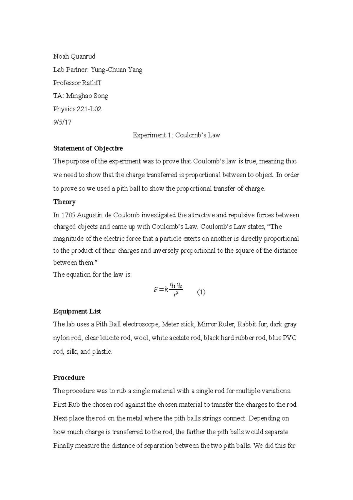 Lab Report 1 - Lab 1 - Noah Quanrud Lab Partner: Yung-Chuan Yang ...
