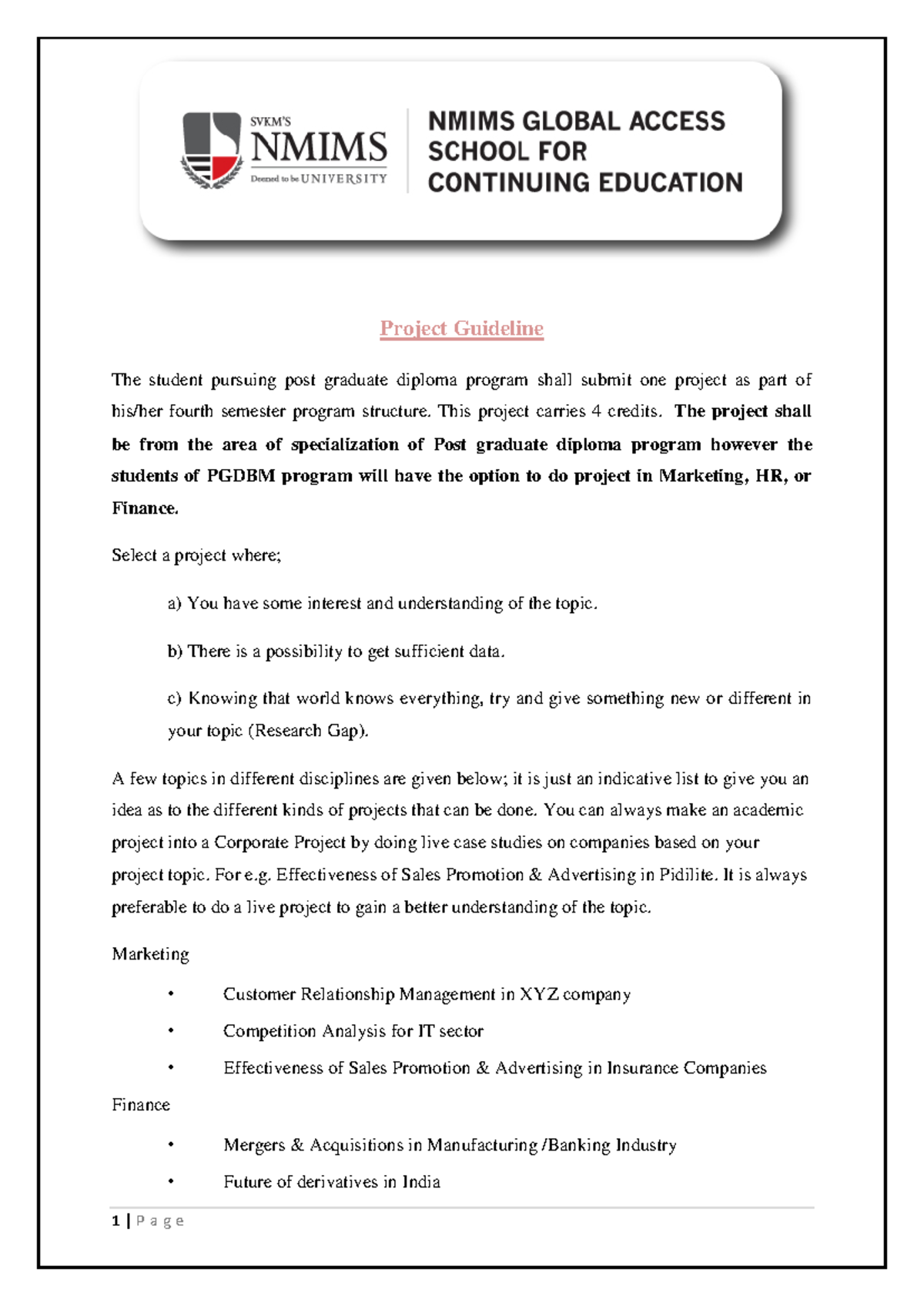Project Preparation Guidelines 98w Or6ka Rk - Project Guideline The ...