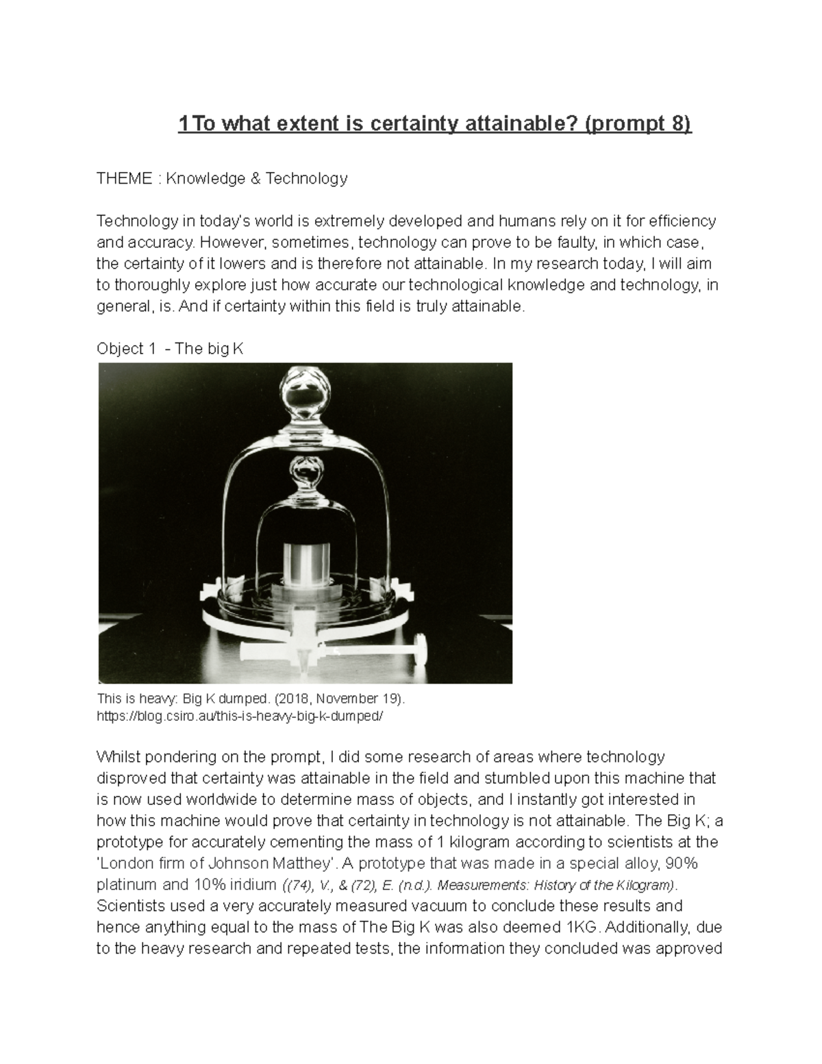 TOK tech IA. Final IA first year IB for the topic of technology ...