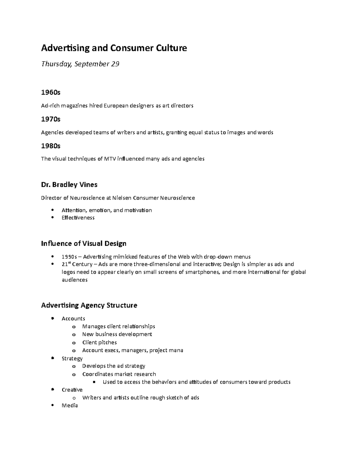 Advertising and Consumer Culture 1 - Advertising and Consumer Culture ...