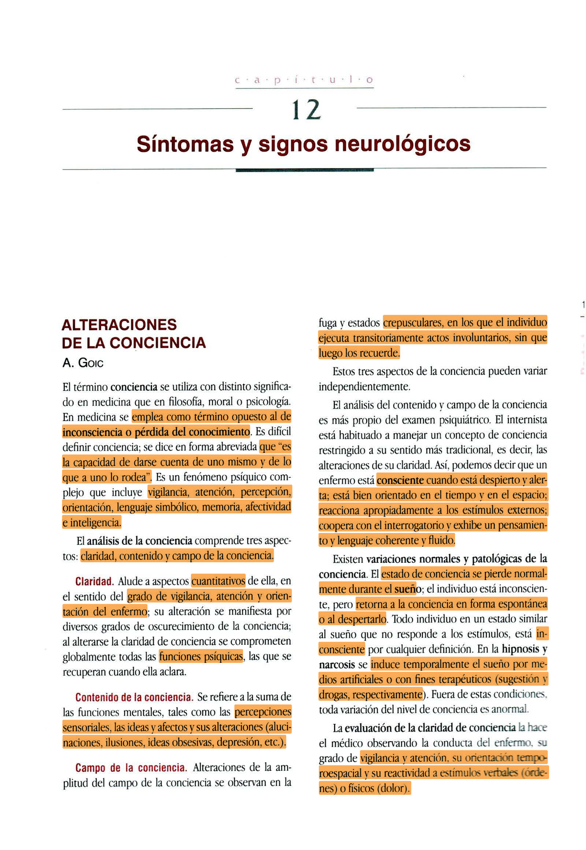 Clase 26 - Síntomas y signos neurológicos - c·a·p í·r·u·l·o 12 Síntomas ...