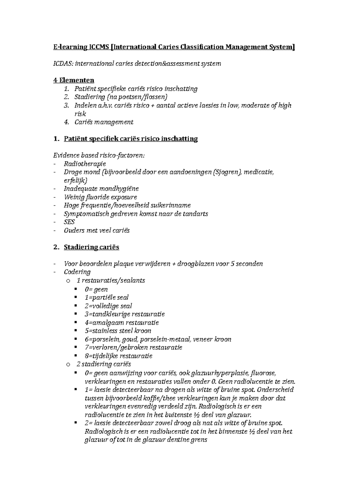 Elearning Icdas - E-learning ICCMS [International Caries Classification ...