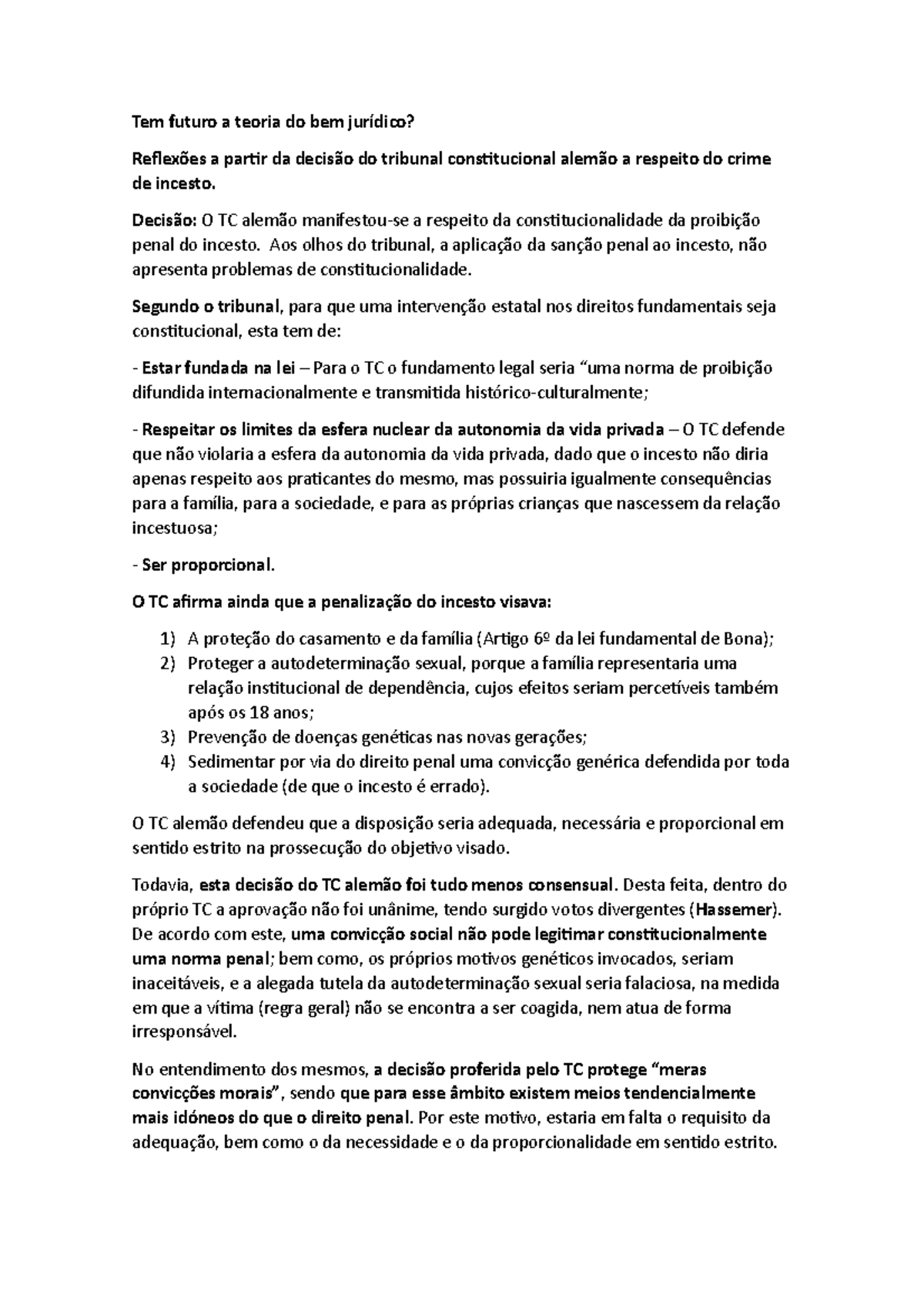 Artigo Prof. Luís Greco - Tem futuro a teoria do bem jurídico ...