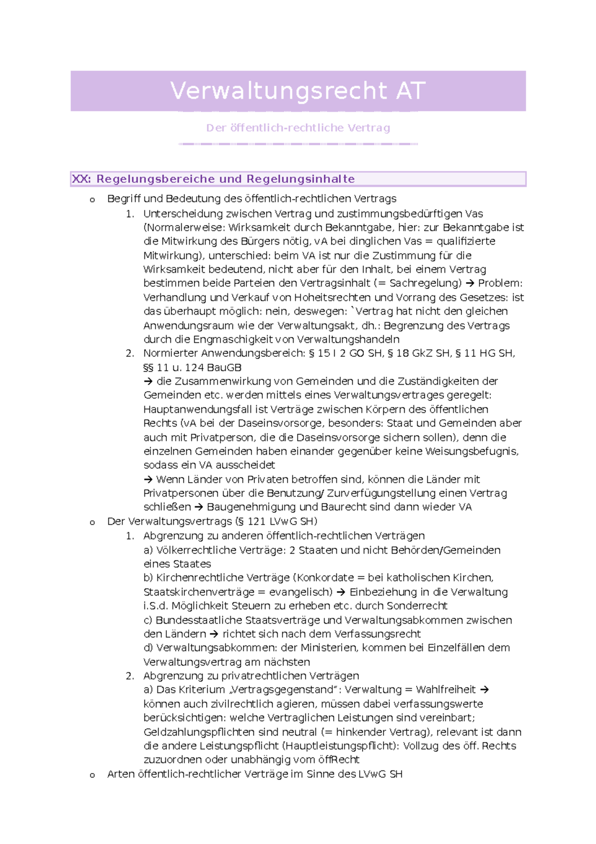Verwaltungsrecht AT 12 - Verwaltungsrecht AT Der öffentlich-rechtliche ...