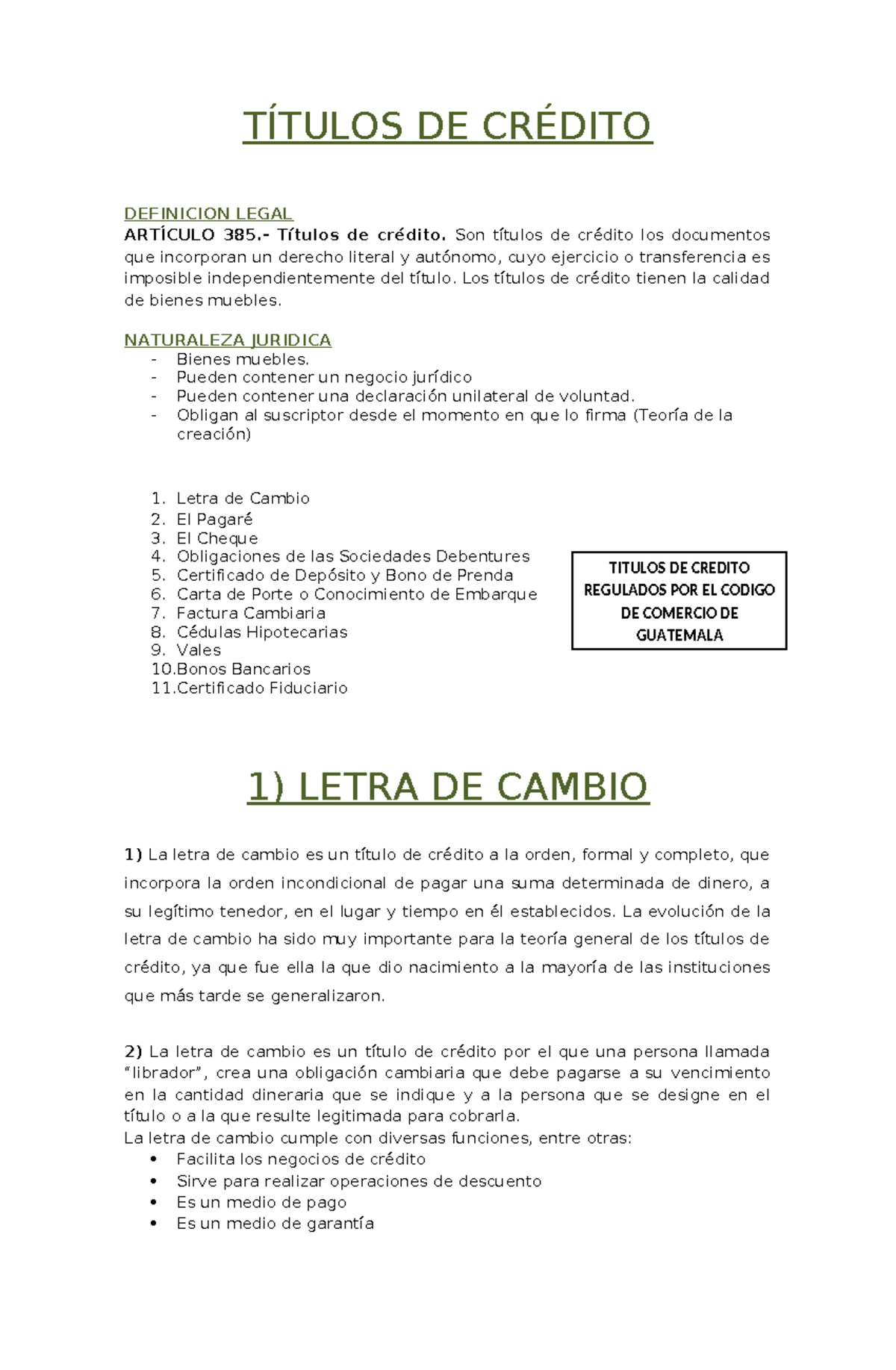 316377516 Titulos de Credito - TÍTULOS DE CRÉDITO DEFINICION LEGAL ...