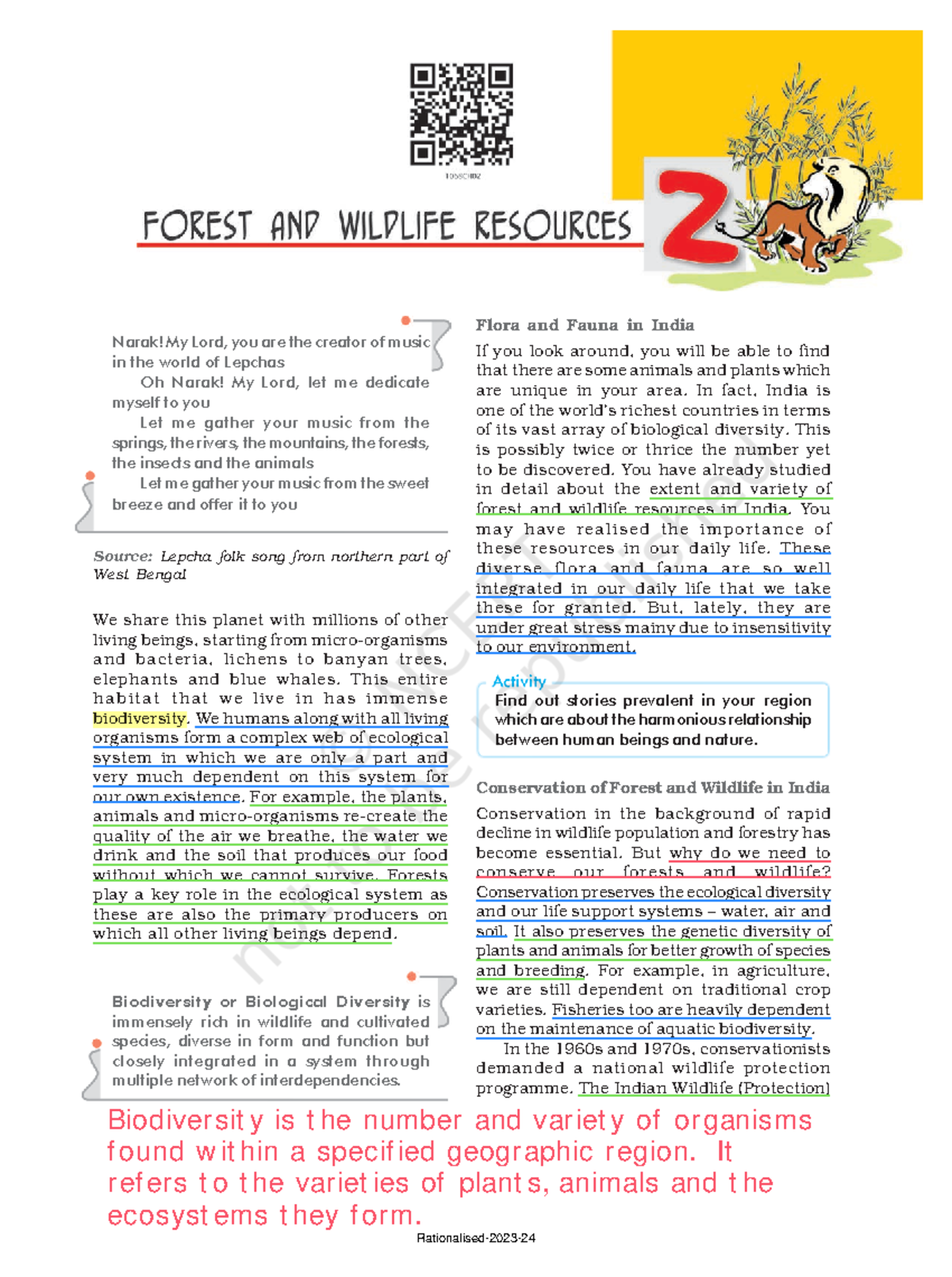 Forest and Wildlife Resources - We share this planet with millions of ...