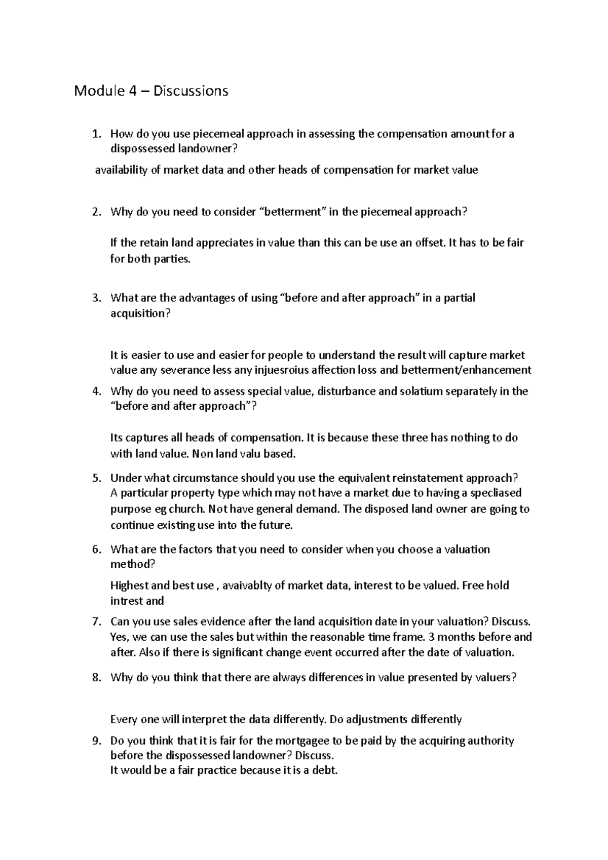 Module 4 Discussion Questions - Module 4 – Discussions How do you use ...