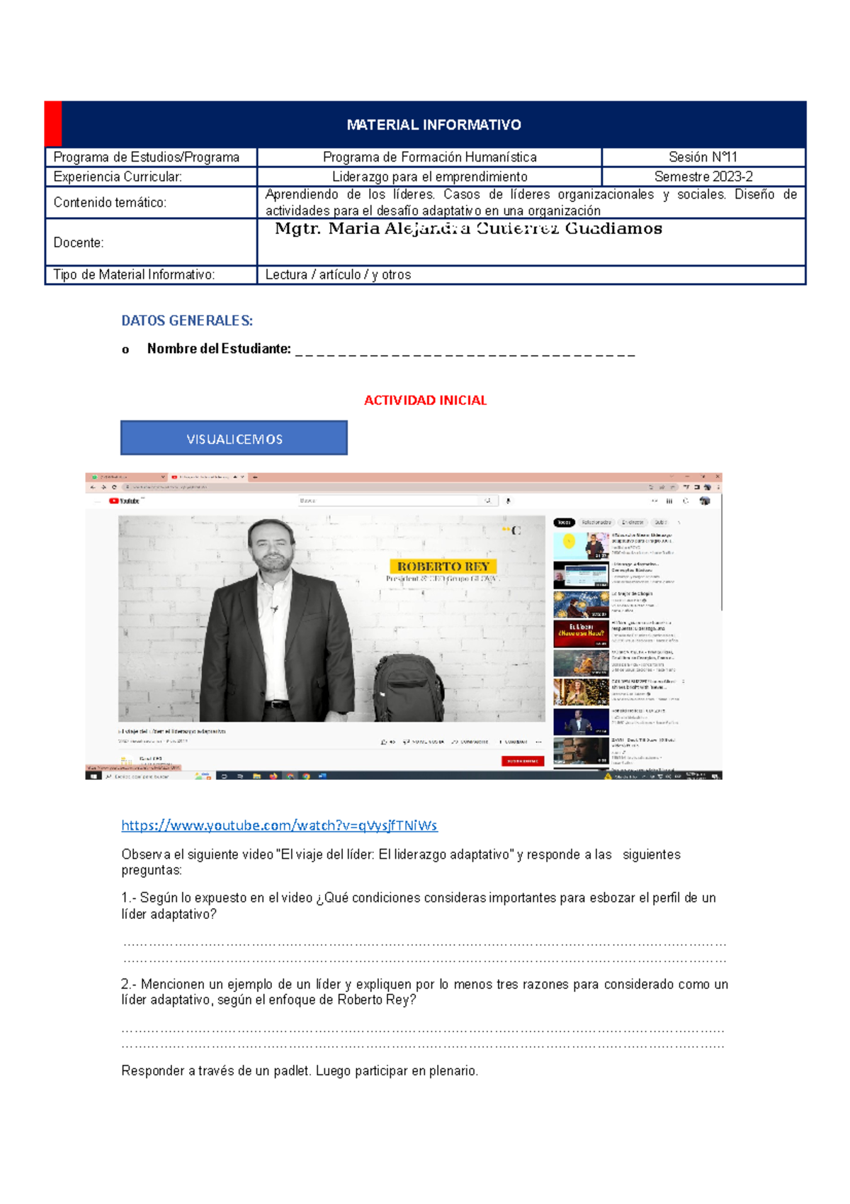 3 Material Informativo - MATERIAL INFORMATIVO Programa de Estudios ...