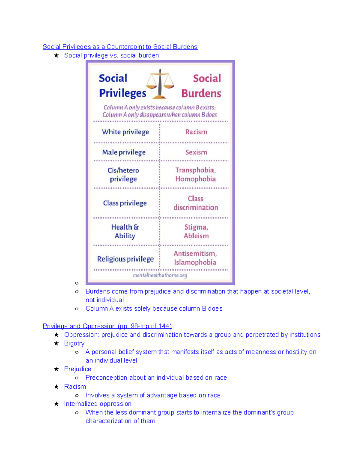 Femst Week 4 - Lecture notes week 4 - Social Privileges as a ...