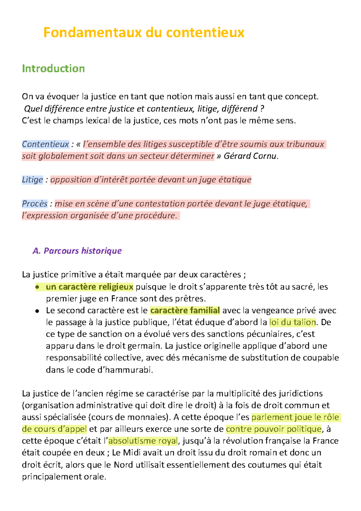 Fondamentaux du contentieux - Fondamentaux du contentieux Introduction ...