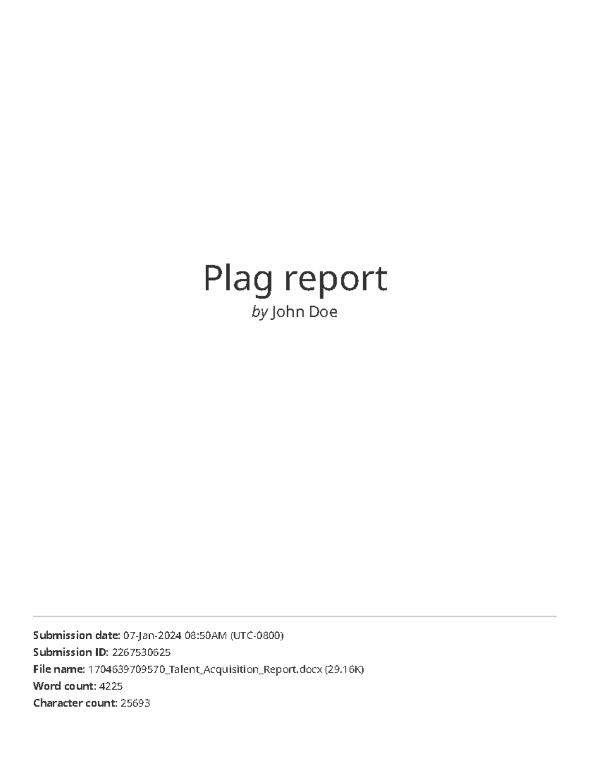 Plag report - Study materials for revision - Plag report by John Doe ...