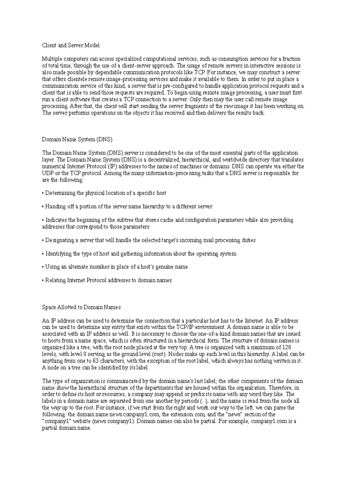 Client and server model - Client and Server Model Multiple computers ...