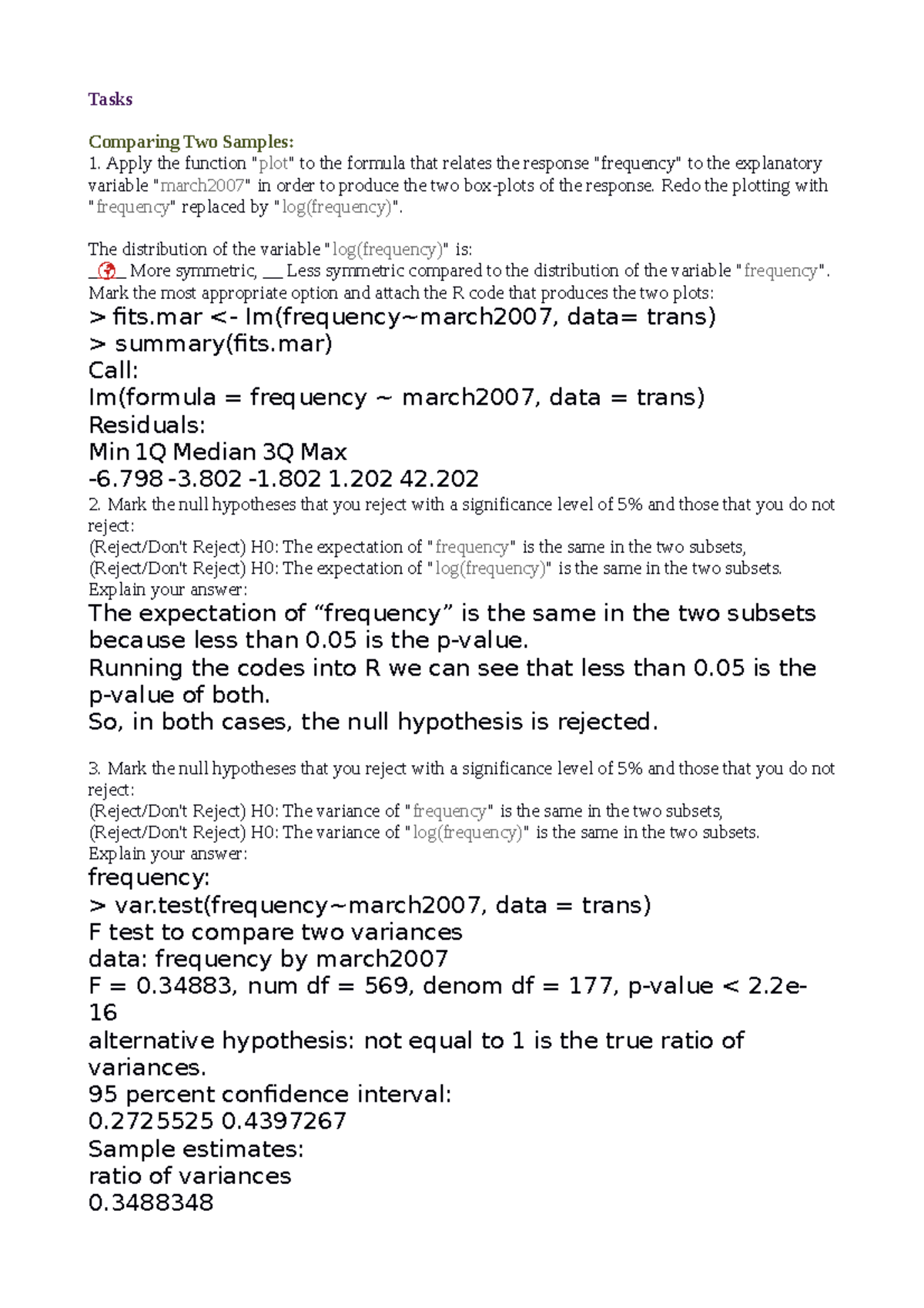 MATH 1281 Assignment Unit 6 Assignment Unit2 Too Short! Your title is too short, please give ...