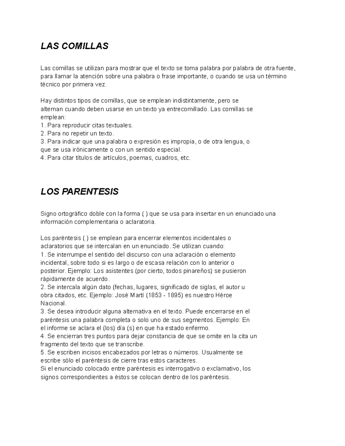 LAS Comillas - espero y sirva - LAS COMILLAS Las comillas se utilizan para mostrar que el texto ...