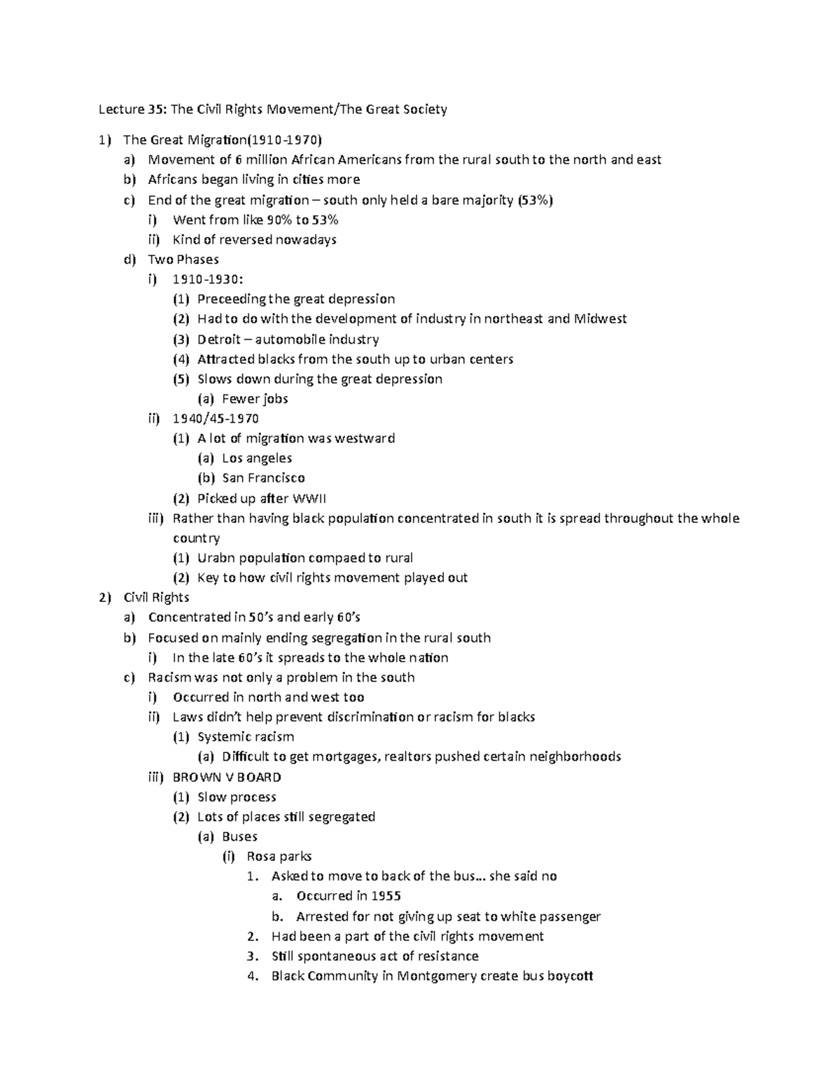 Lecture 35 - Professor Herrington - Lecture 35: The Civil Rights ...