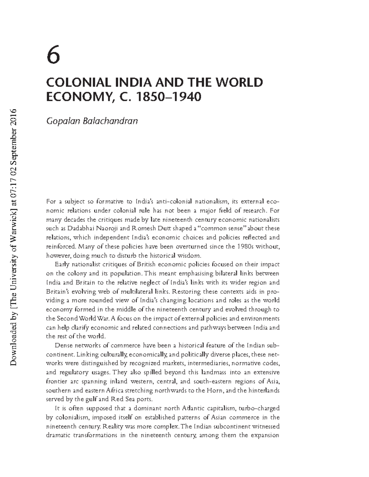 Latika Chaudhary, Bishnupriya Gupta, Tirthankar Roy, Anand V. Swamy - A ...