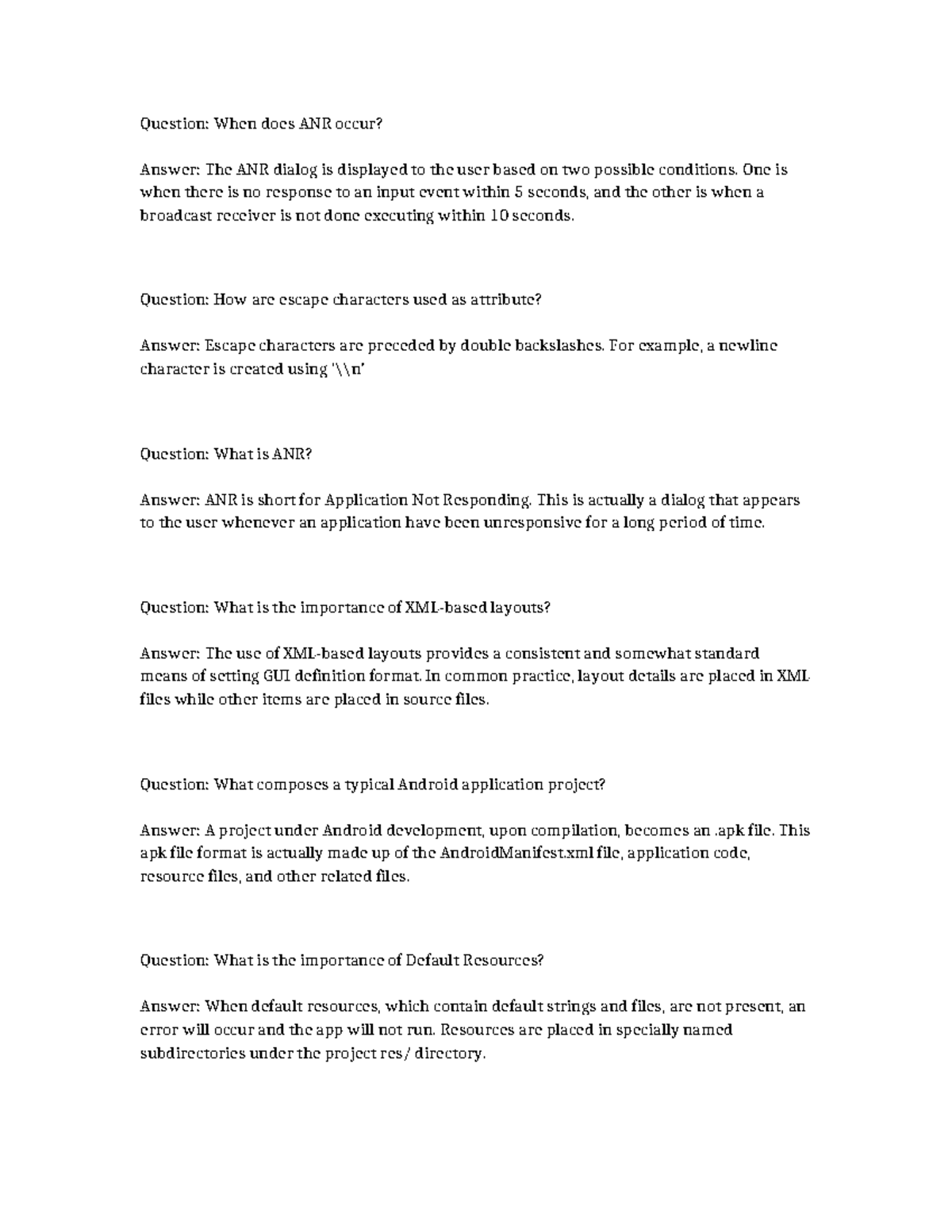 Unclasped untorporific expectorative - Question: When does ANR occur ...