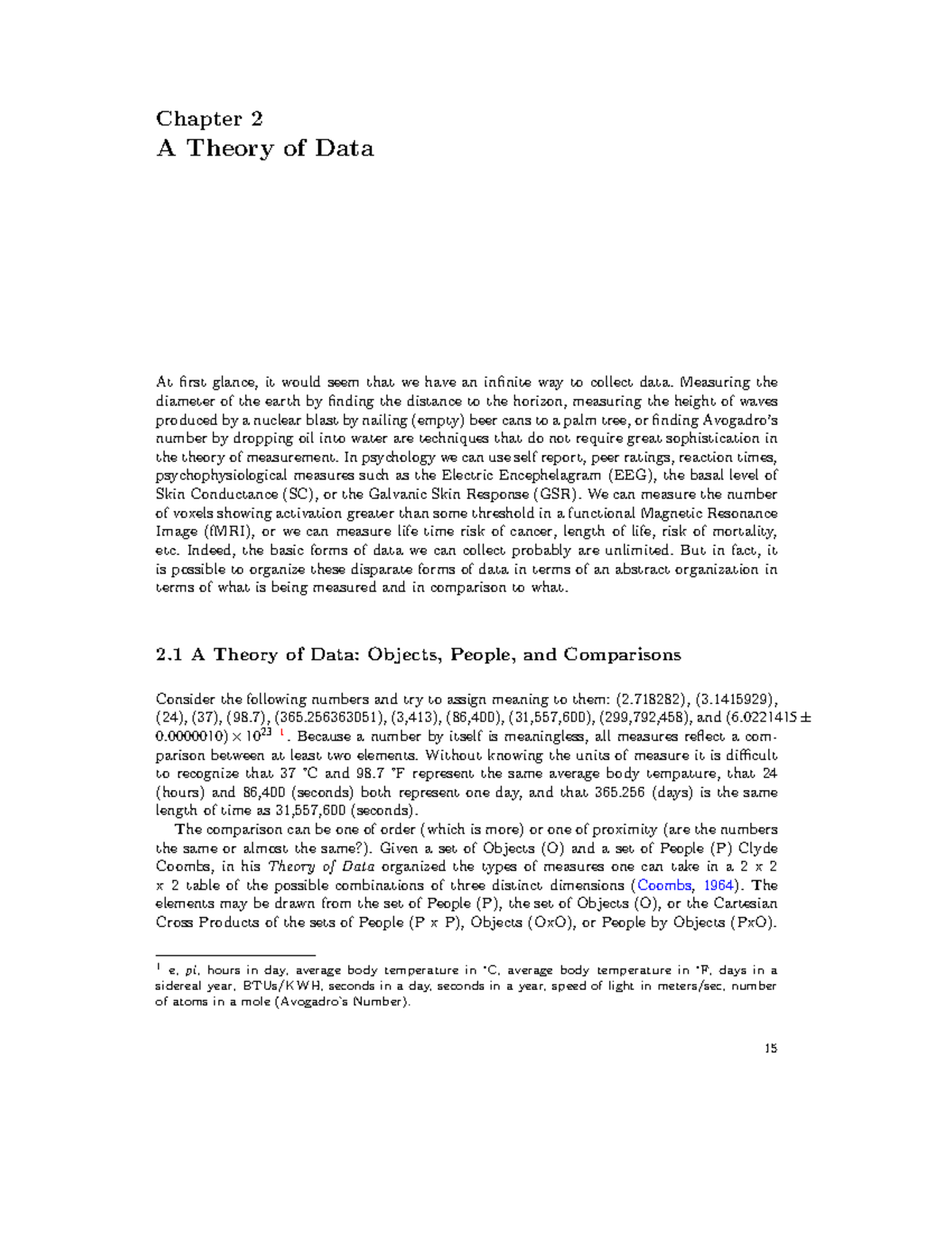 Chapter 2 - Útil - Chapter 2 A Theory of Data At Þ rst glance, it would ...