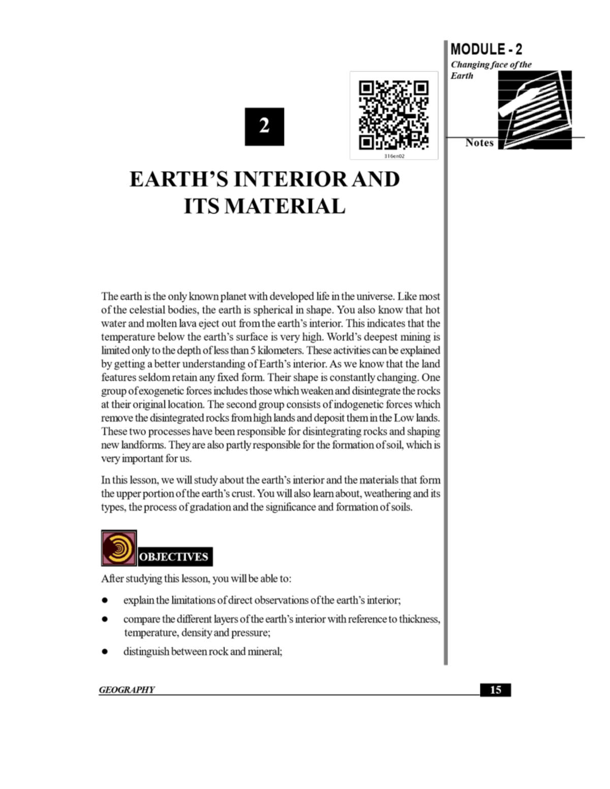 Earth interior dp - geography class lecture - Geogarphy - Studocu