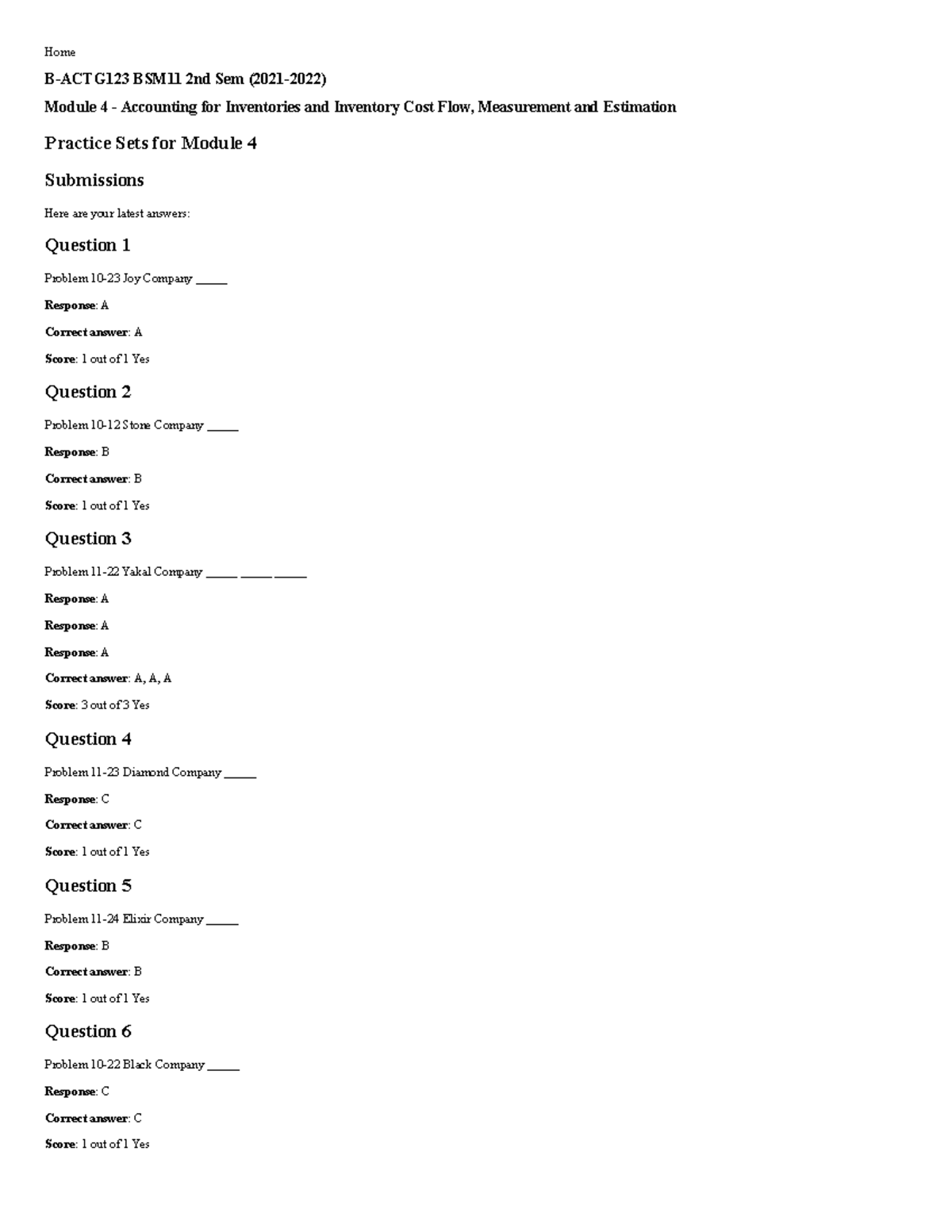Practice Set Module 3 - assessment - Home B-ACTG123 BSM11 2nd Sem (2021 ...