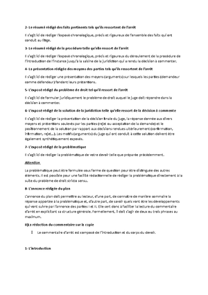 Méthodo 5 - Cours complet - Méthodologie Juridique Cours n°5 : La ...