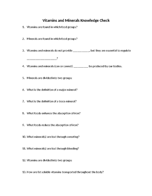 nutrition chapter 1, overview (eating 101, and reading labels week 1 ...