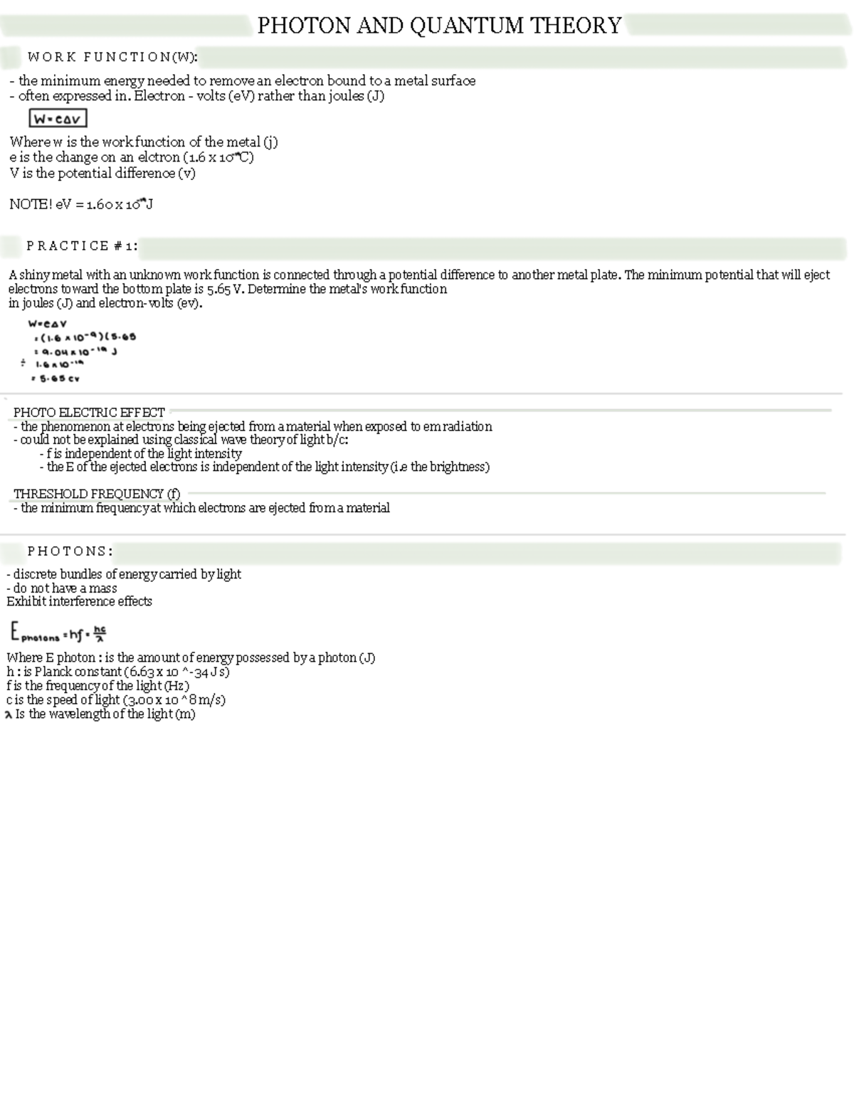 Physics - 2022:06:02 - Notes - Studocu