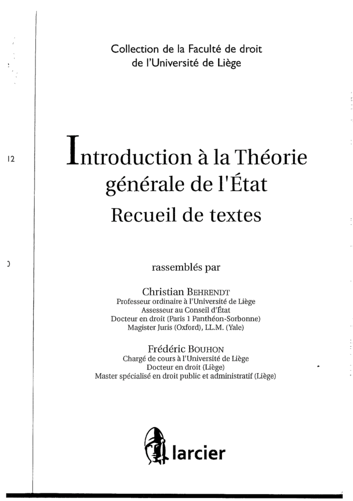 002 Recueil de textes (chapitres 1 et 2) - copie - Collection de la ...