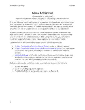 BIOL 2060 Tutorial 4 worksheet completed - Tutorial 4: Formatting ...