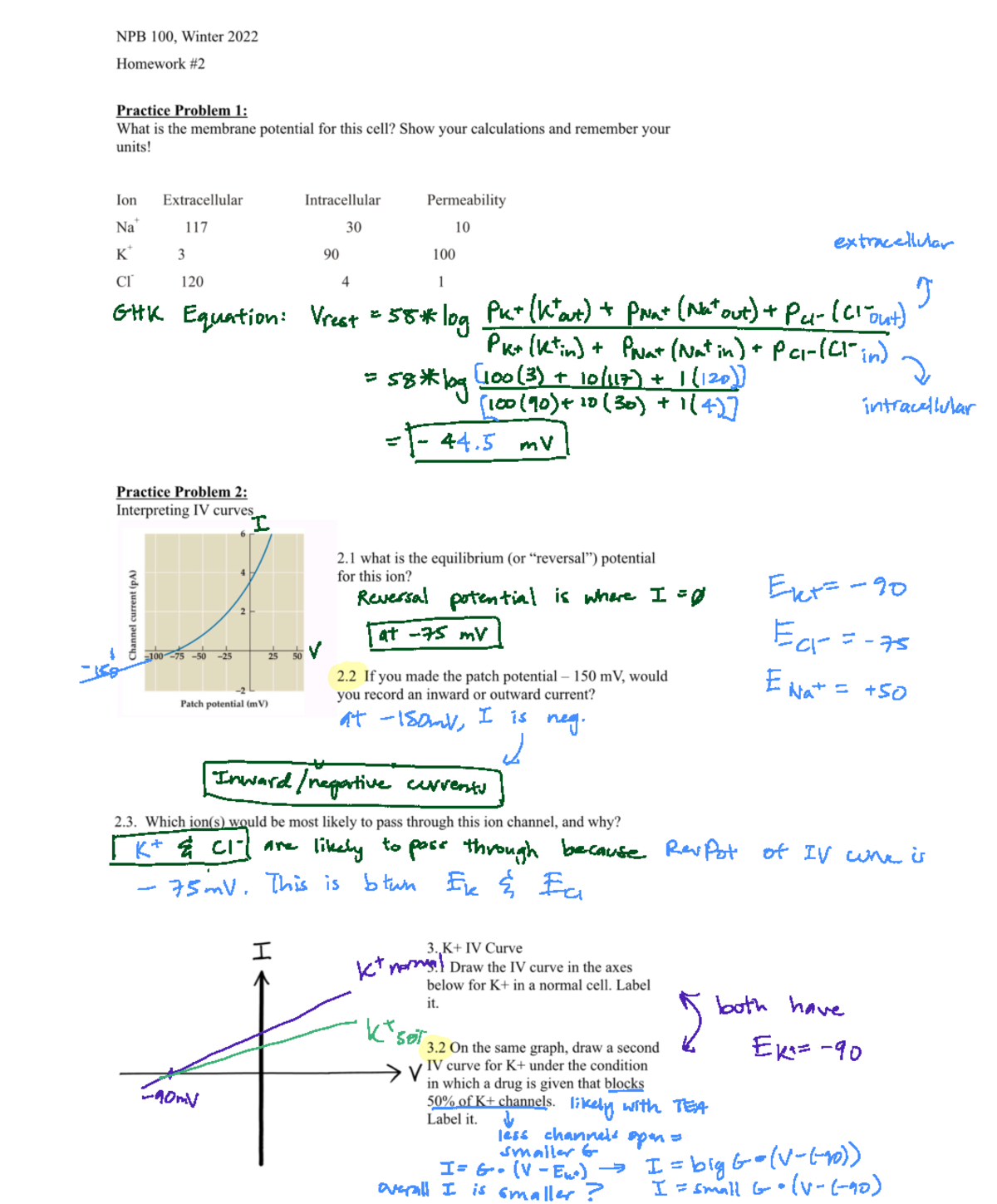 Homework 2 - NPB100 - Studocu