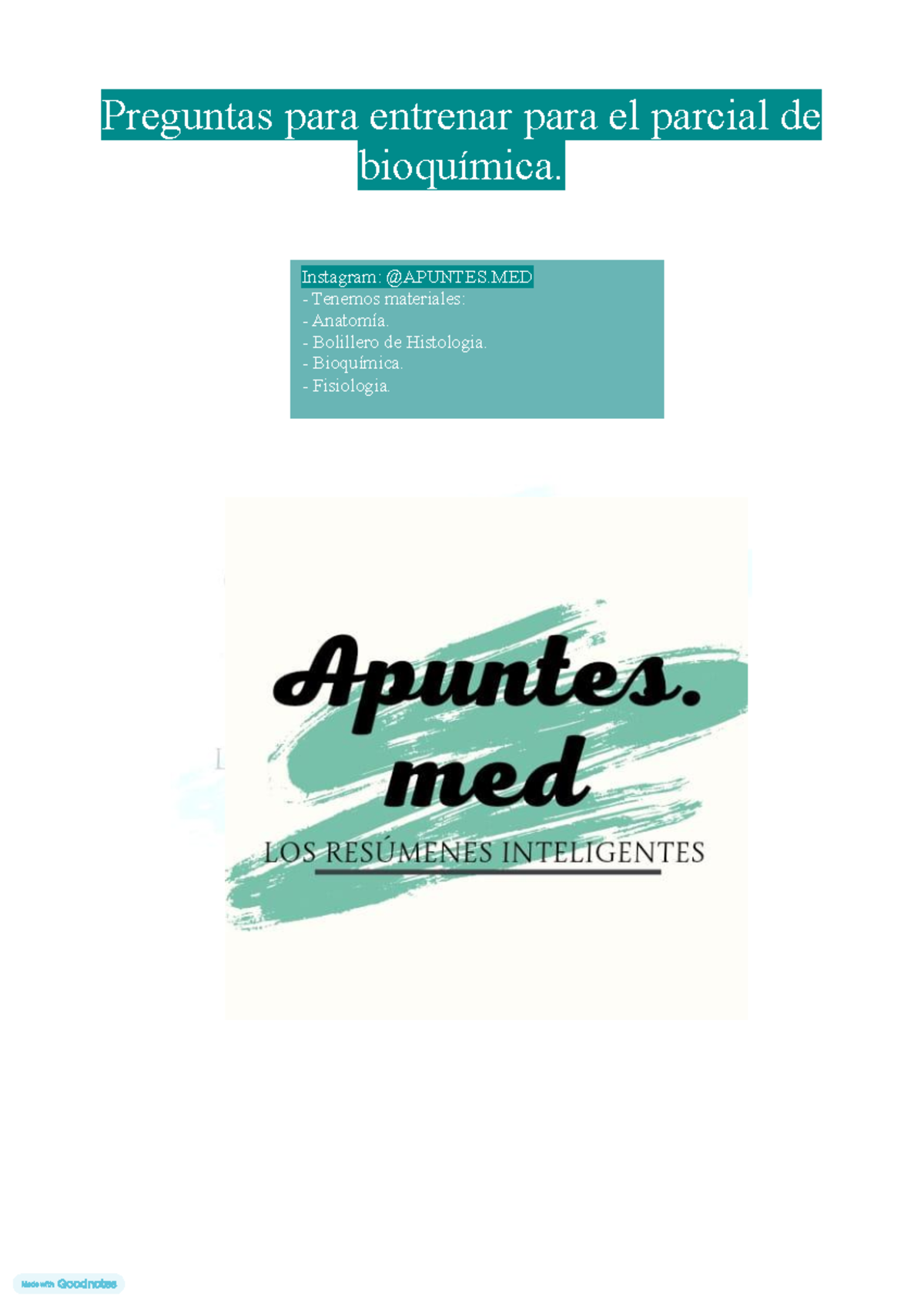 Copy of Preguntas para entrenar para el parcial de bioquímica - Preguntas para entrenar para el ...