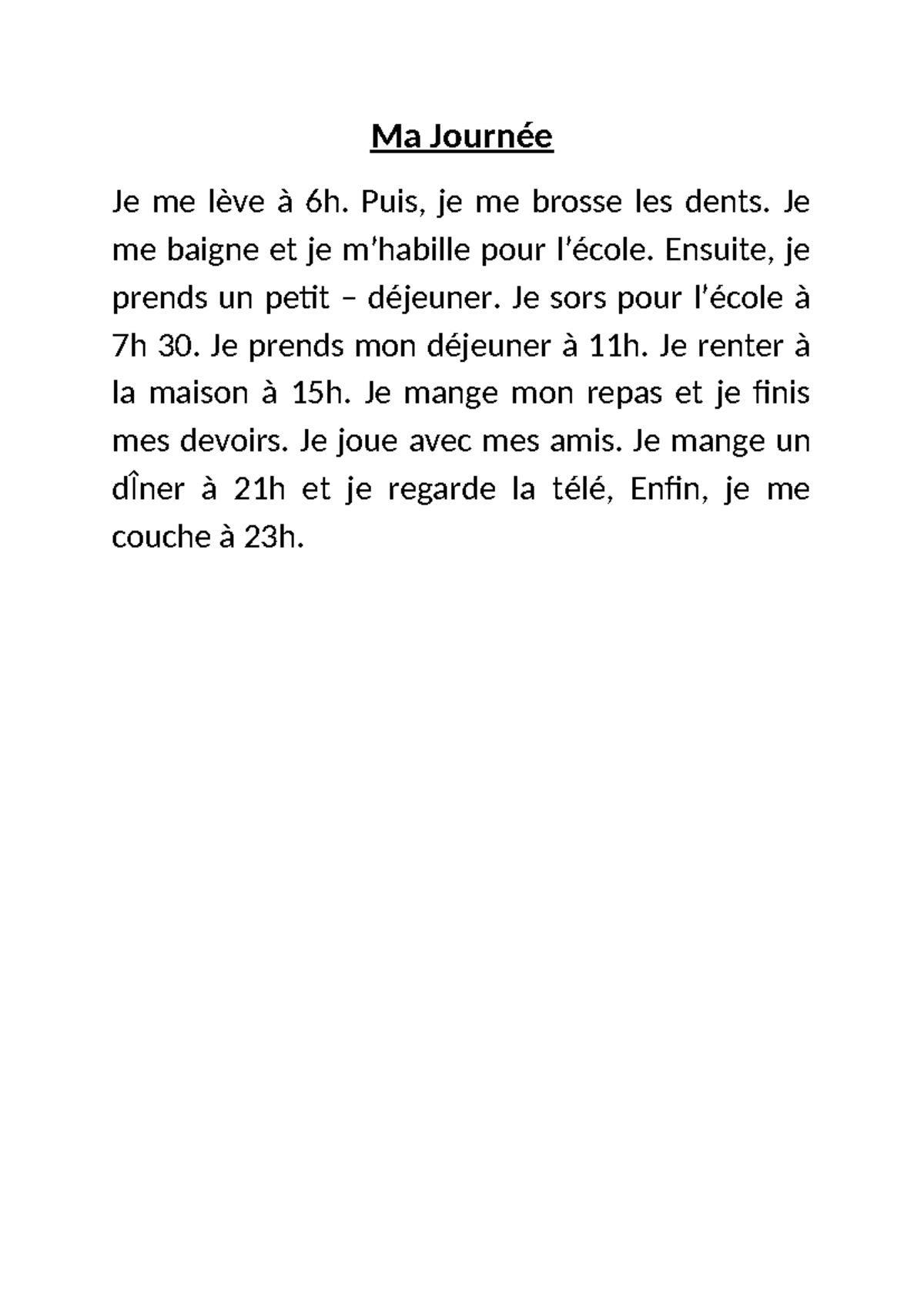 Ma Journée - Mathematics: Applications and Interpretation SL - Ma ...