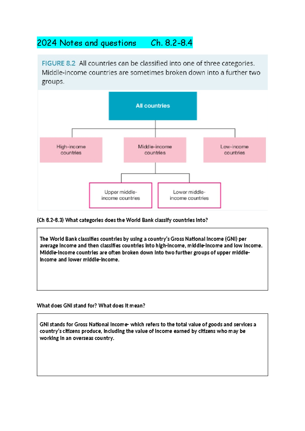 2024 Notes and Questions Ch 8.2-8.4 1 - 2024 Notes and questions Ch. 8 ...
