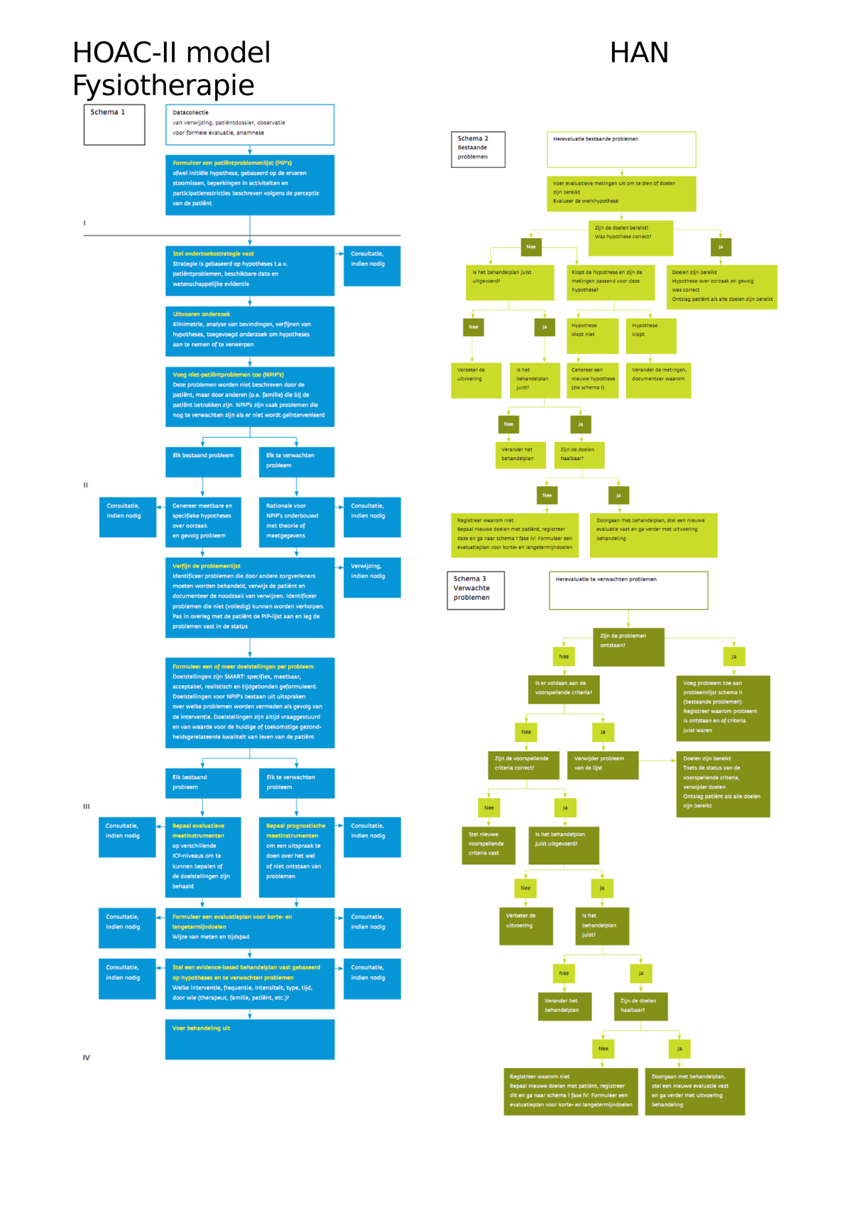 HOAC-II Model - EM1 - HOAC-II model Fysiotherapie HAN - Studeersnel