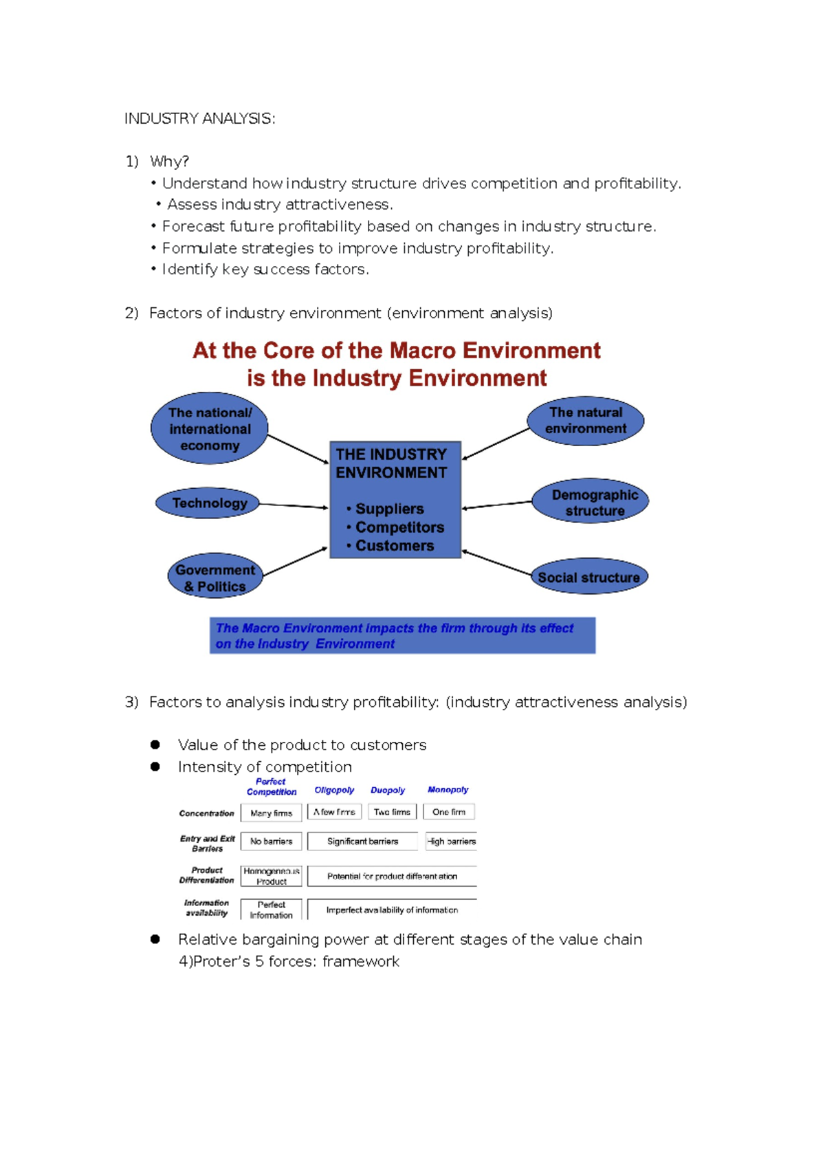 Chapter 3- Industry Analysis - INDUSTRY ANALYSIS: Why? Understand how ...
