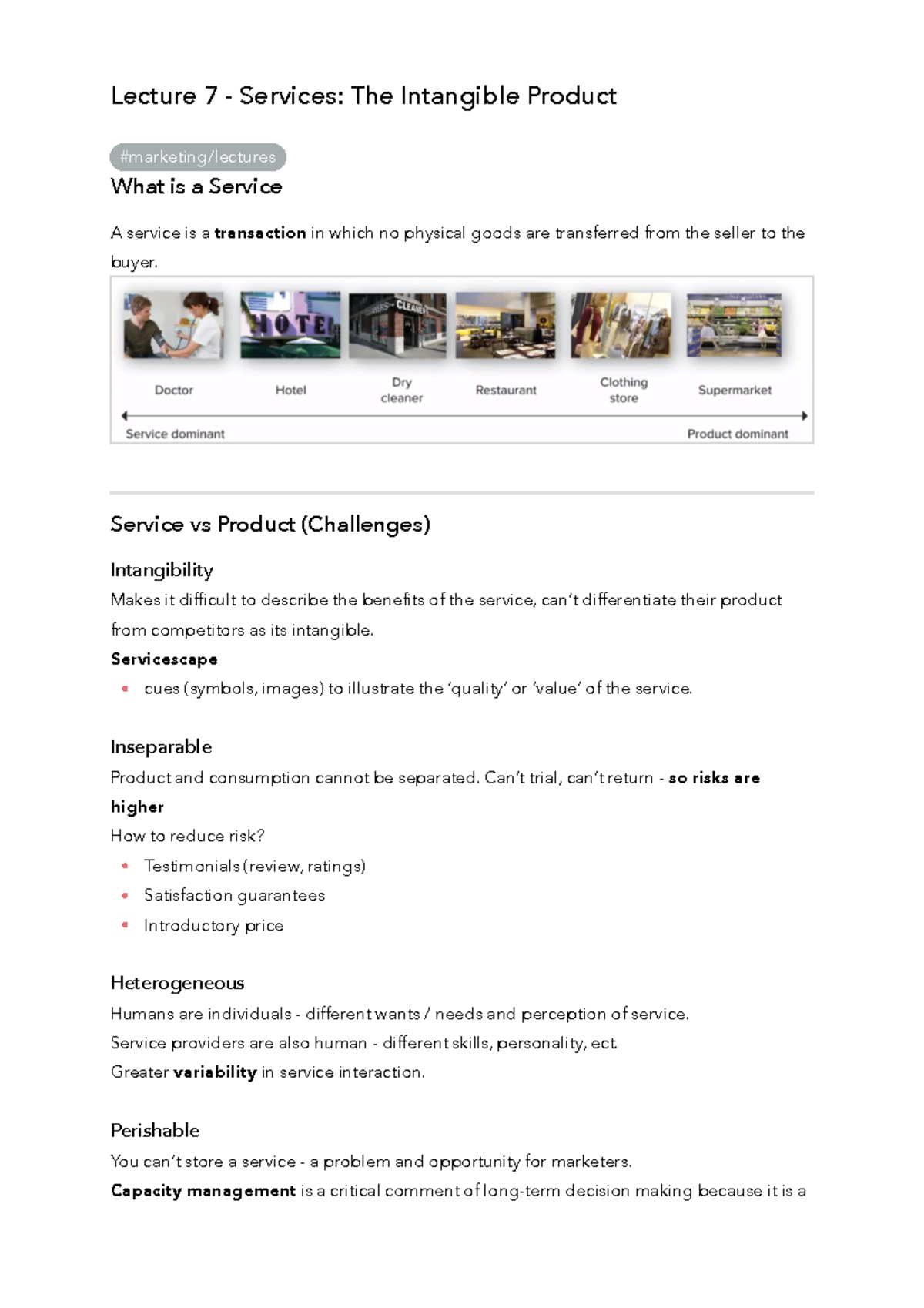 Lecture 7 - Services The Intangible Product 2 - Lecture 7 - Services ...