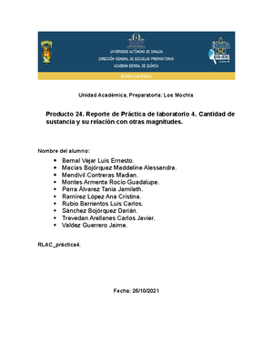 LCRB Producto 20 - Unidad Académica, Preparatoria: Producto 20 ...