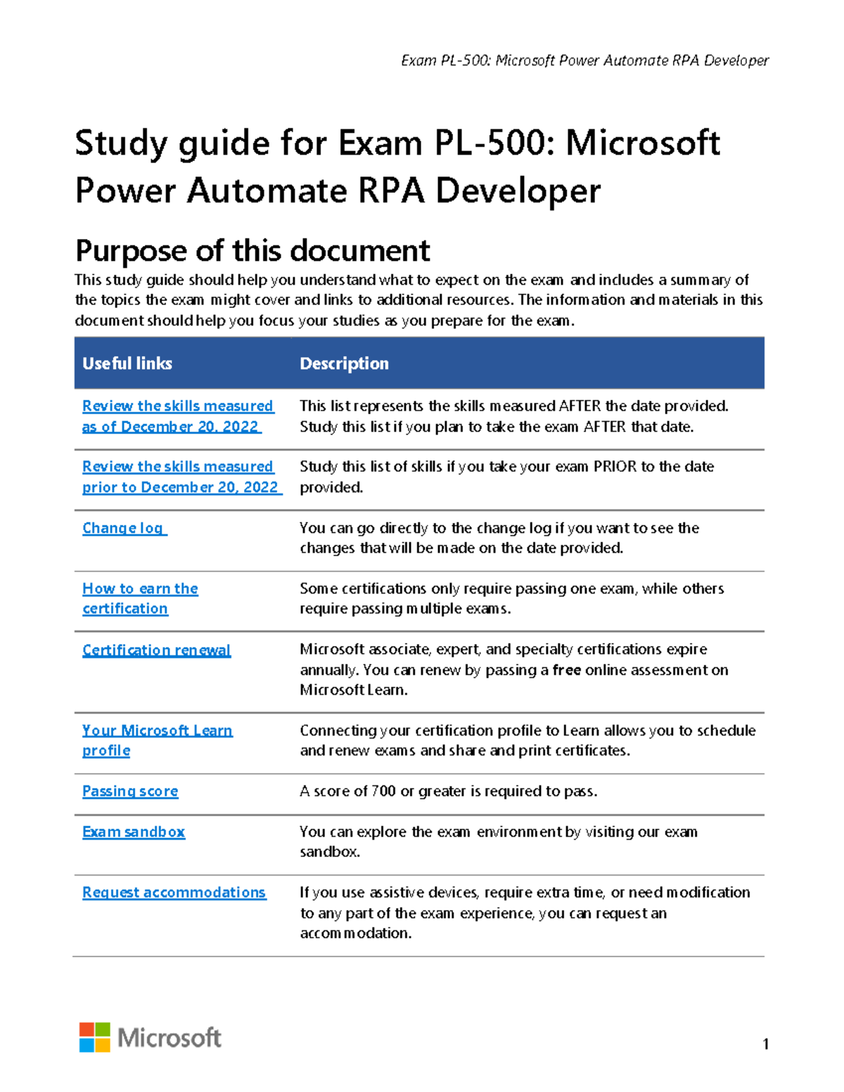 PL-500 Study Guide ENU FY23Q2 vnext - Study guide for Exam PL-500 ...
