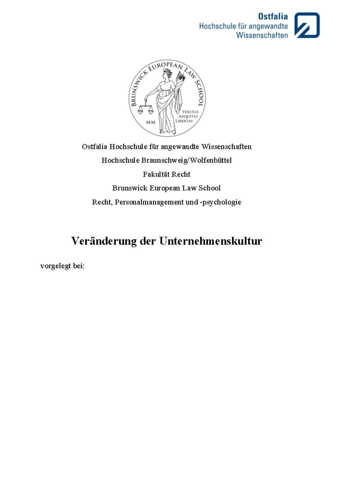 Change - Sommersemester - Ostfalia Hochschule für angewandte ...